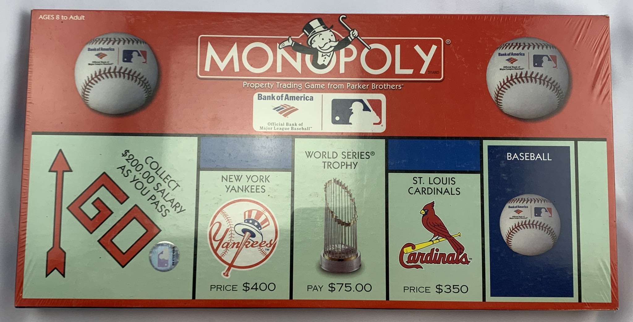 Monopoly MLB Baseball Bank of America Edition - 2005 - USAopoly - New ...