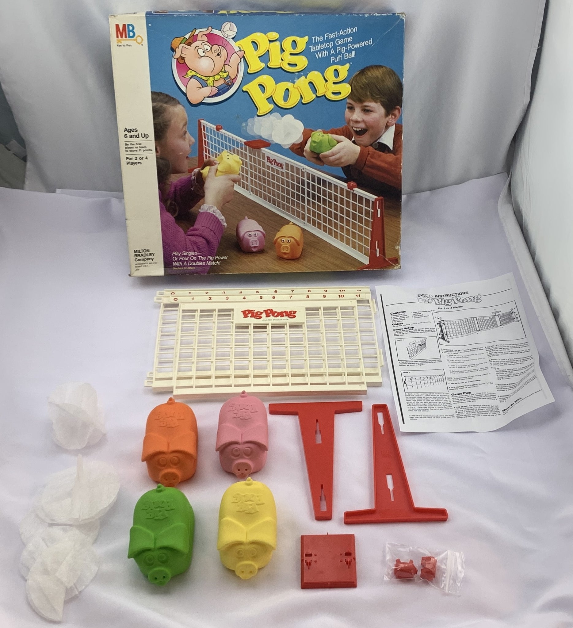 Pig Pong Game - 1986 - Milton Bradley - Great Condition | Mandi's Attic ...