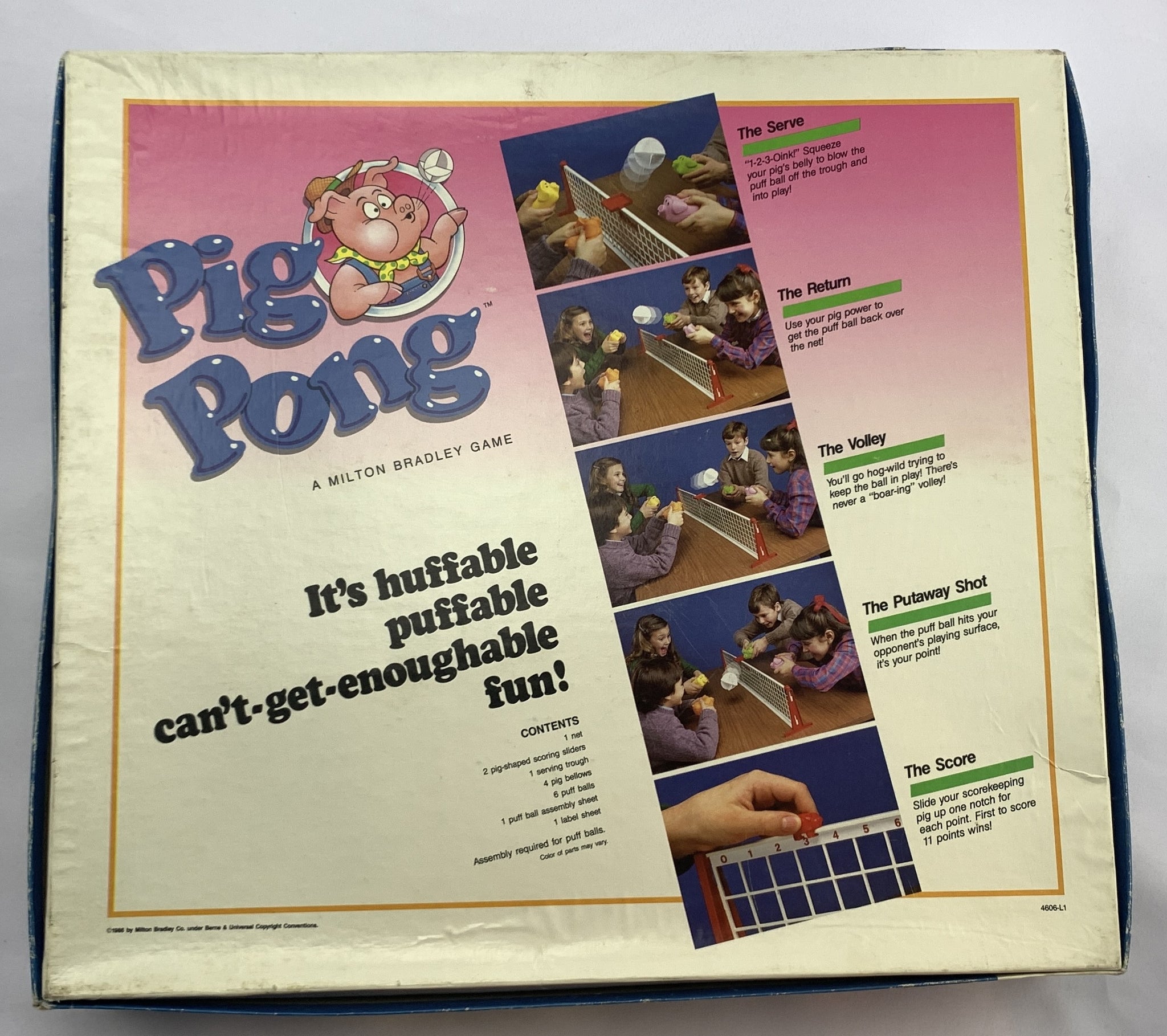 Pig Pong Game - 1986 - Milton Bradley - Great Condition | Mandi's Attic ...