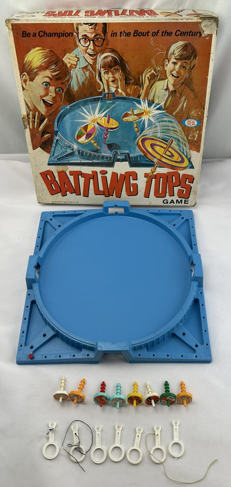 Battling Tops Game 1968 Ideal Very Good Condition Mandi s Attic Toys