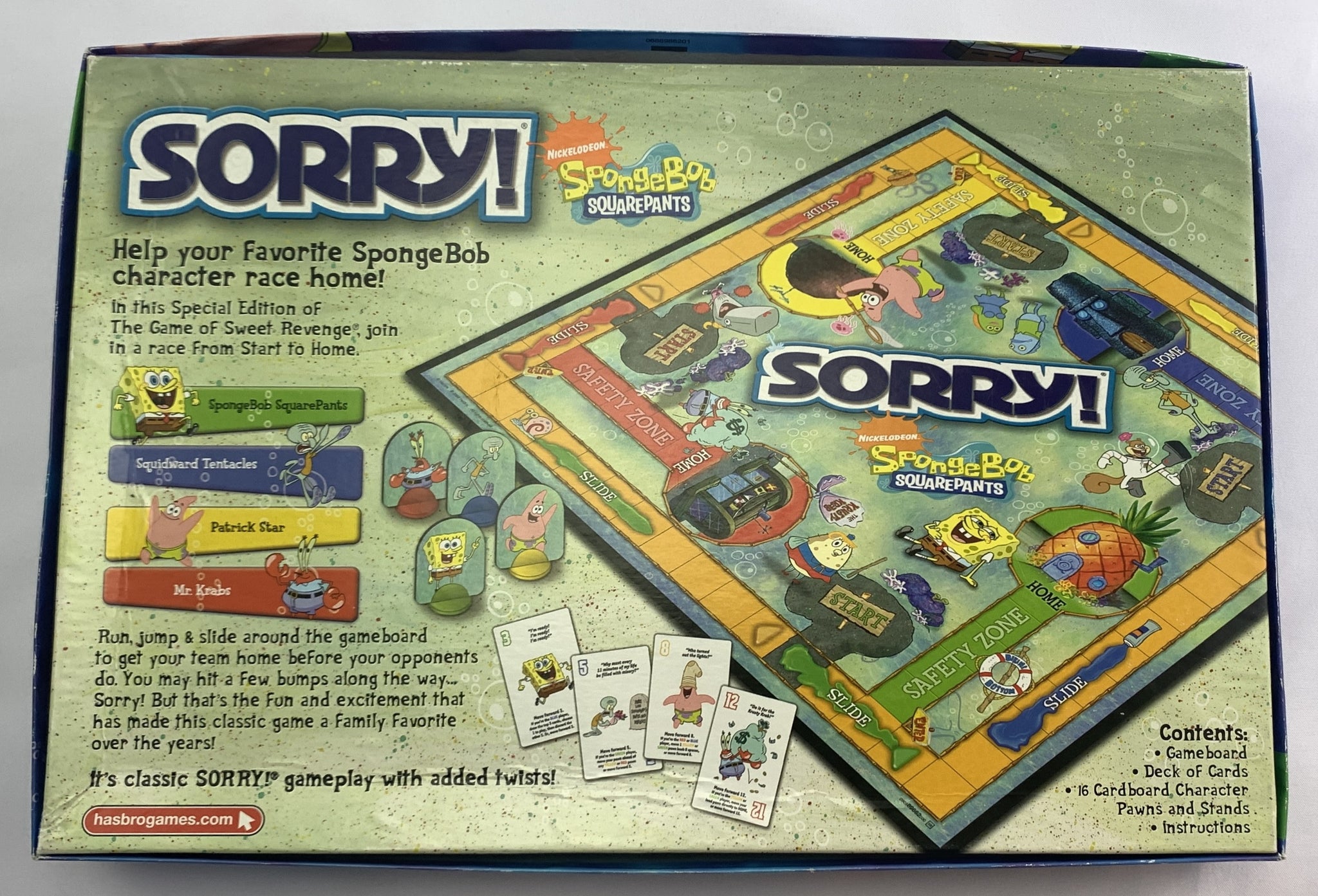 Sorry! Spongebob Edition Game - 2008 - Parker Brothers - Great Conditi ...