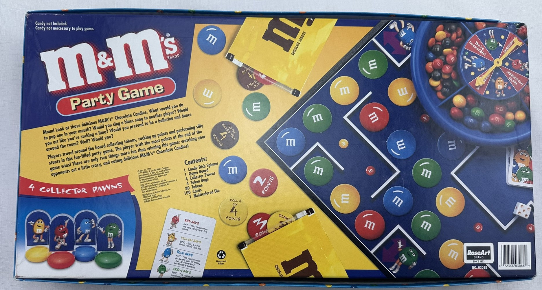 M&M's Party Game - 1999 - RoseArt - New Old Stock | Mandi's Attic Toys