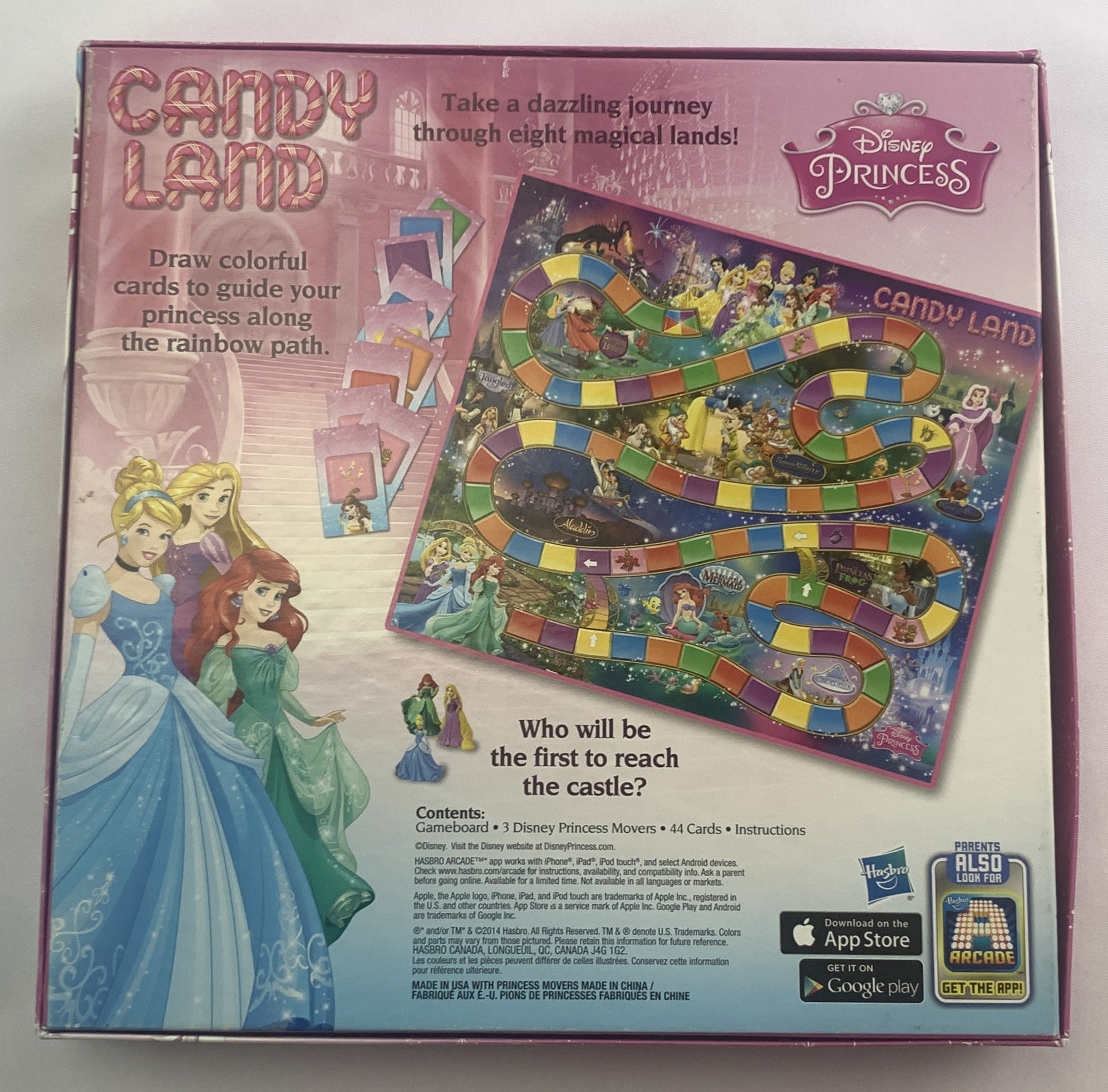 Disney Princess Candy Land Game 2014 Hasbro Great Condition Mandis Attic Toys