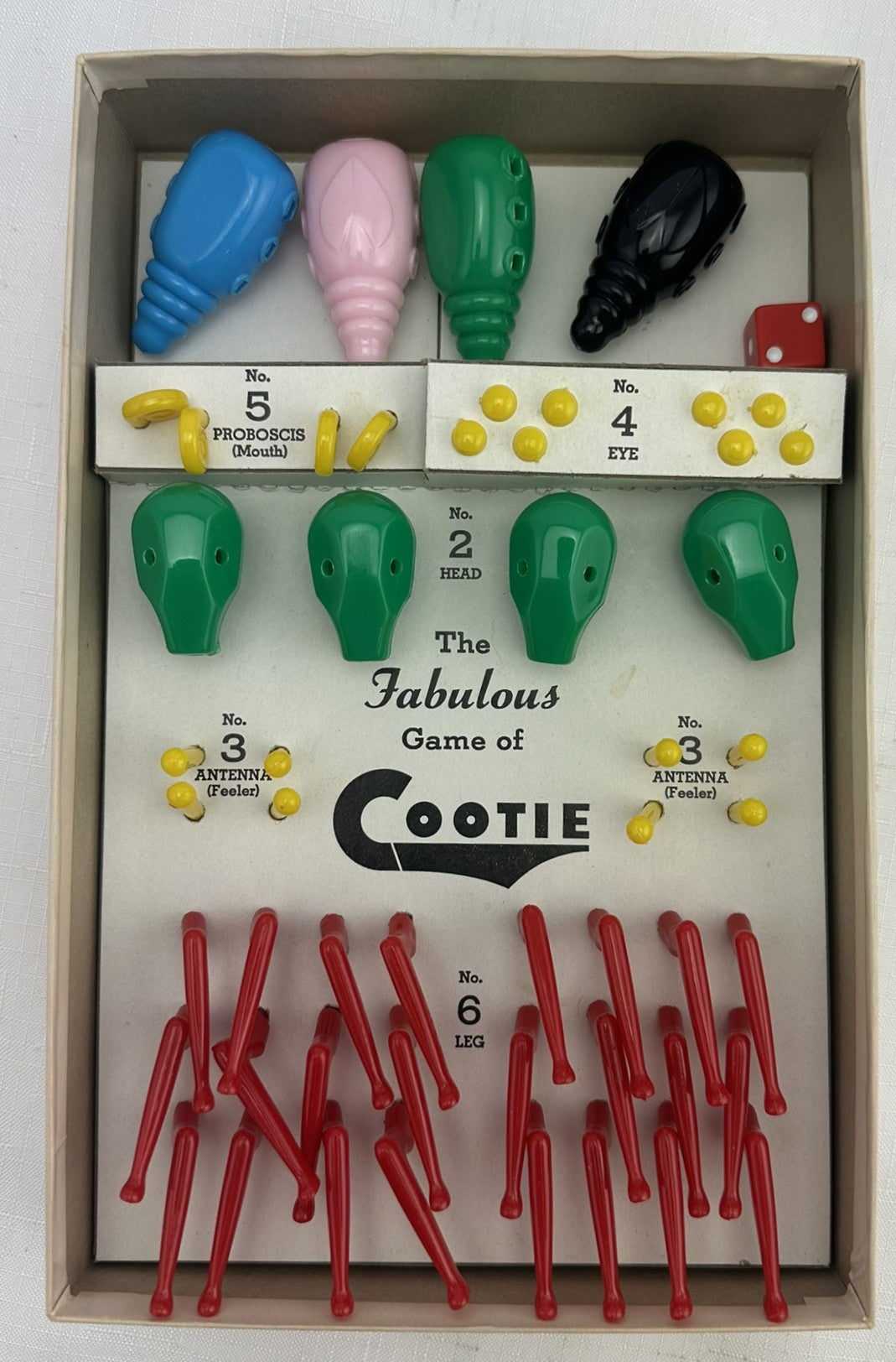 Cootie Game - 1961 - Schaper - Great Condition | Mandi's Attic Toys