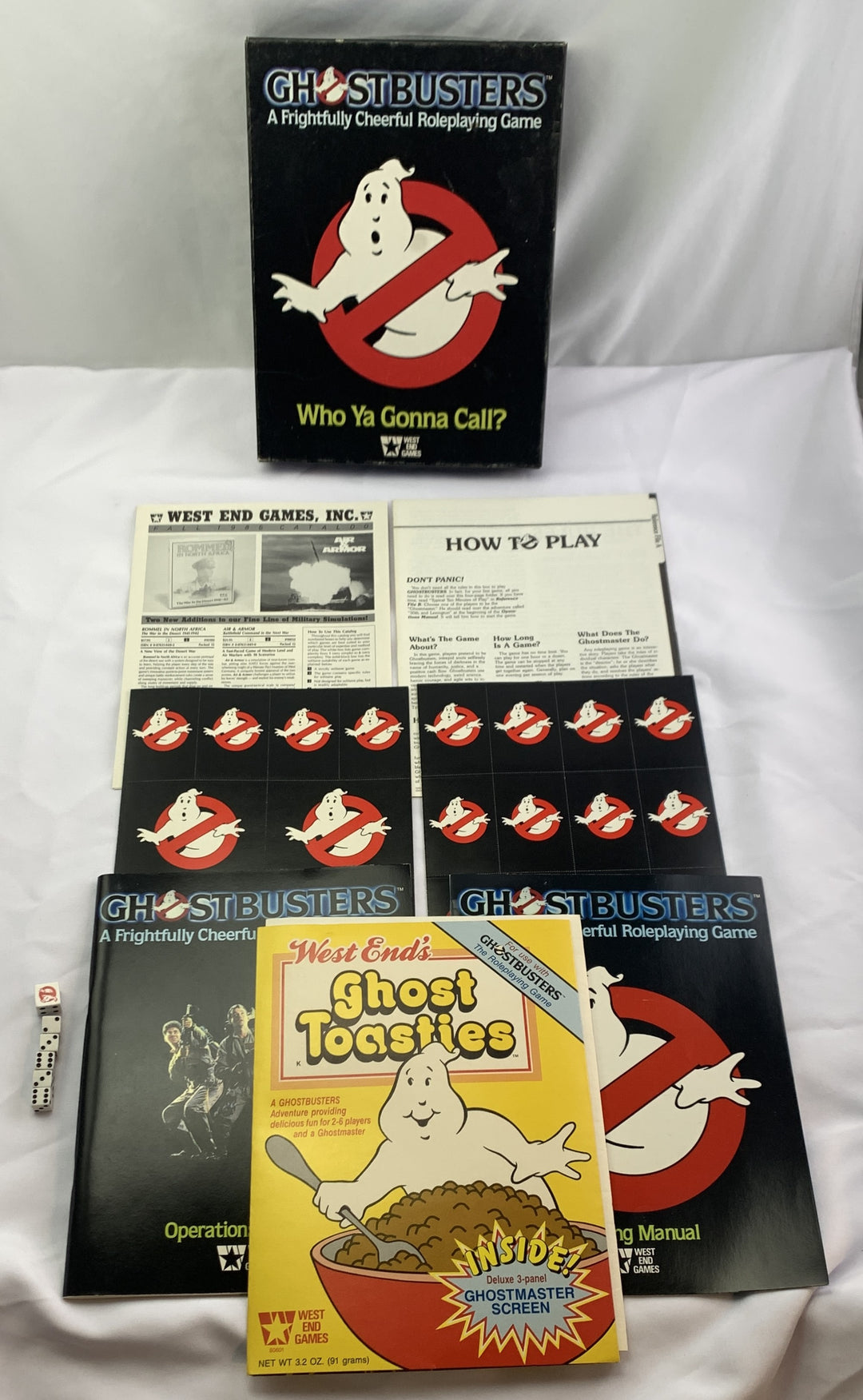 Ghostbusters RPG Box Set Ghost Toasties - 1986 - West End Games - New ...