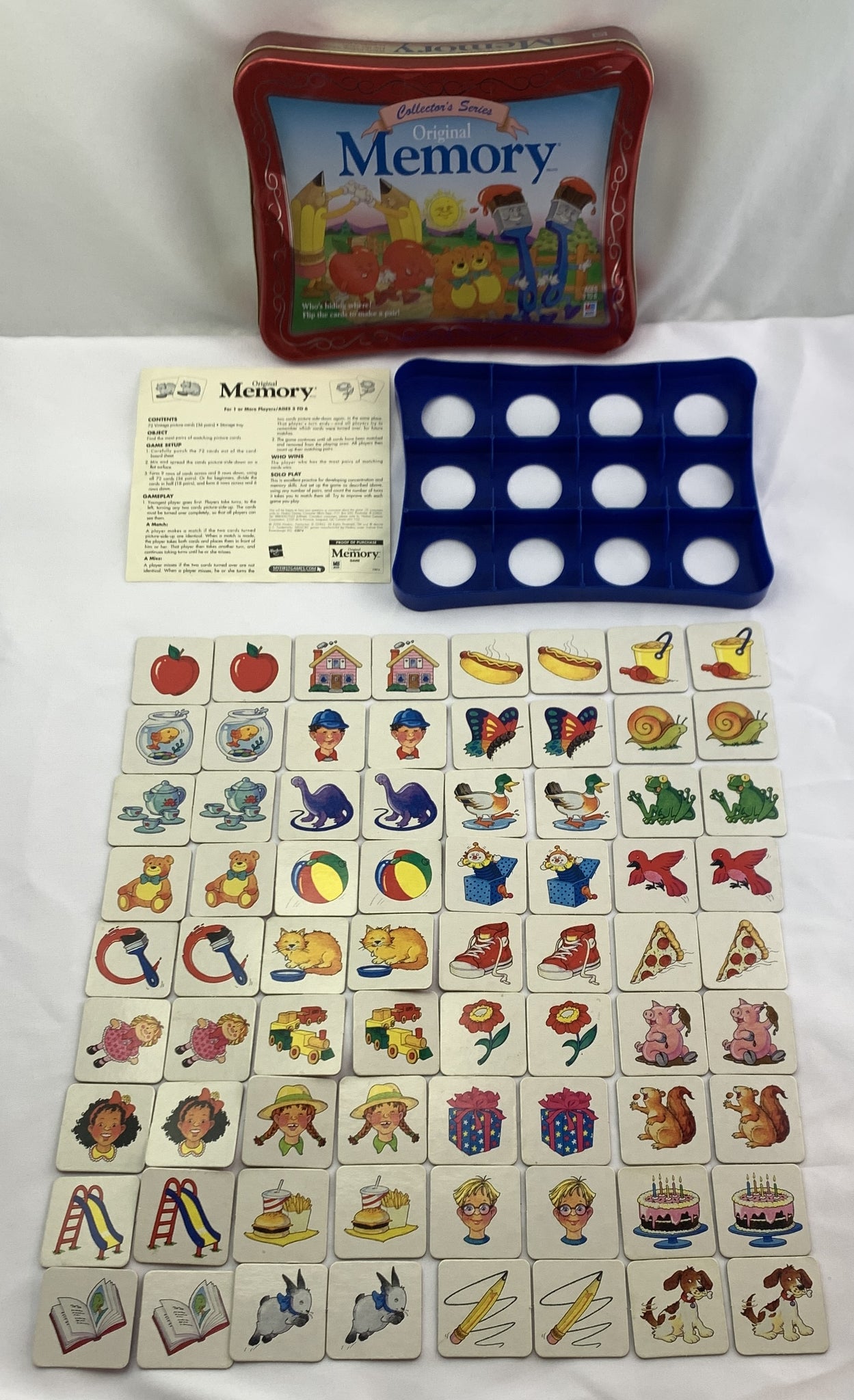Original Memory Game Collectors Series Tin - 2006 - Milton Bradley - G ...
