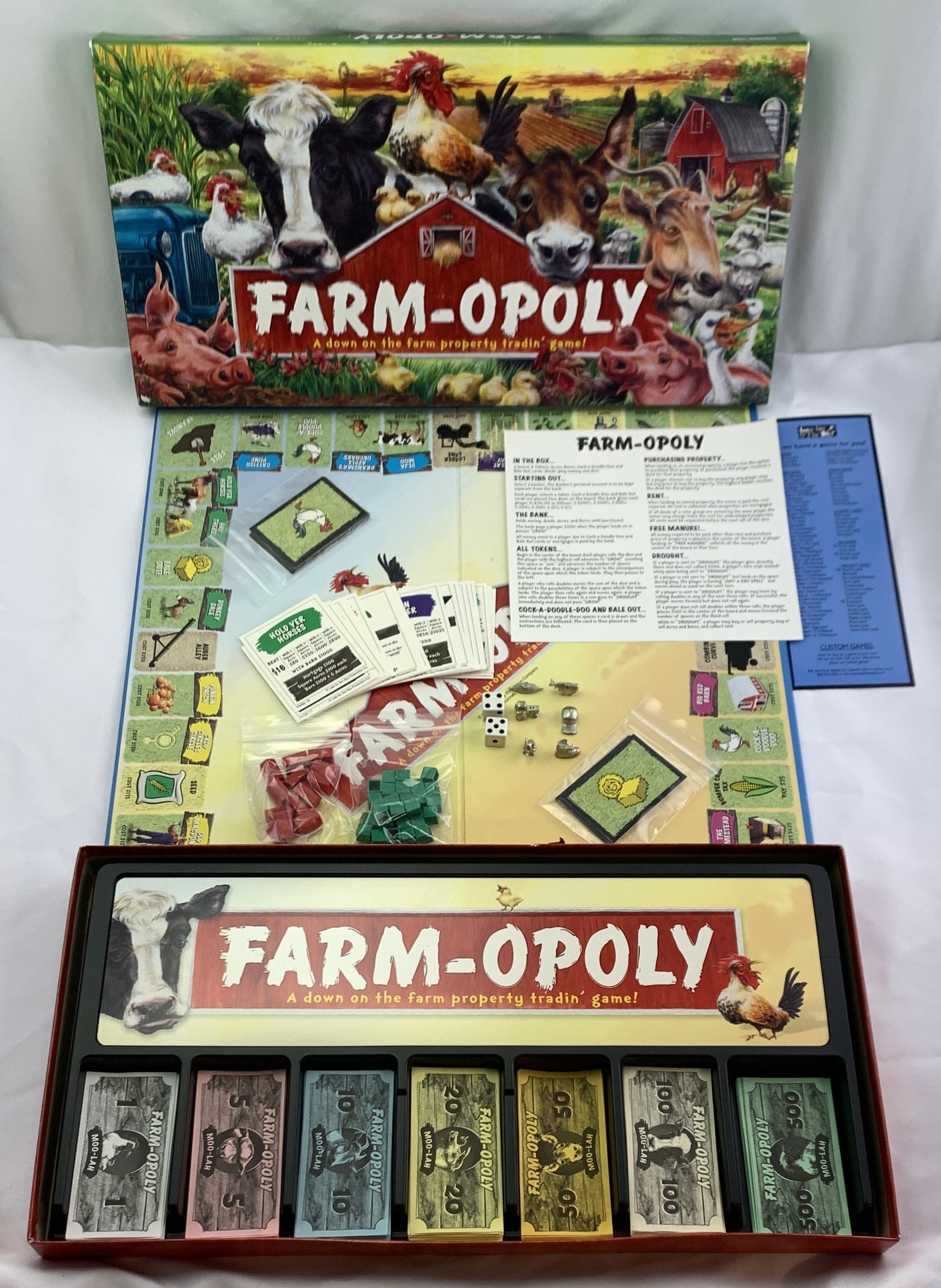 Farm-opoly Monopoly Game - Late for the Sky - Great Condition | Mandi's ...