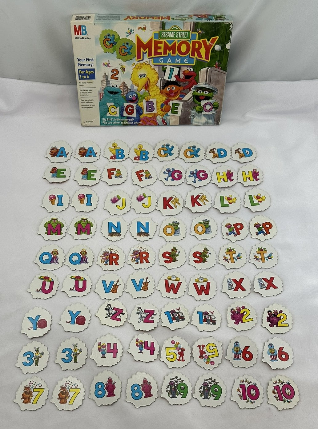 Sesame Street Memory Game - 1990 - Milton Bradley - Great Condition ...
