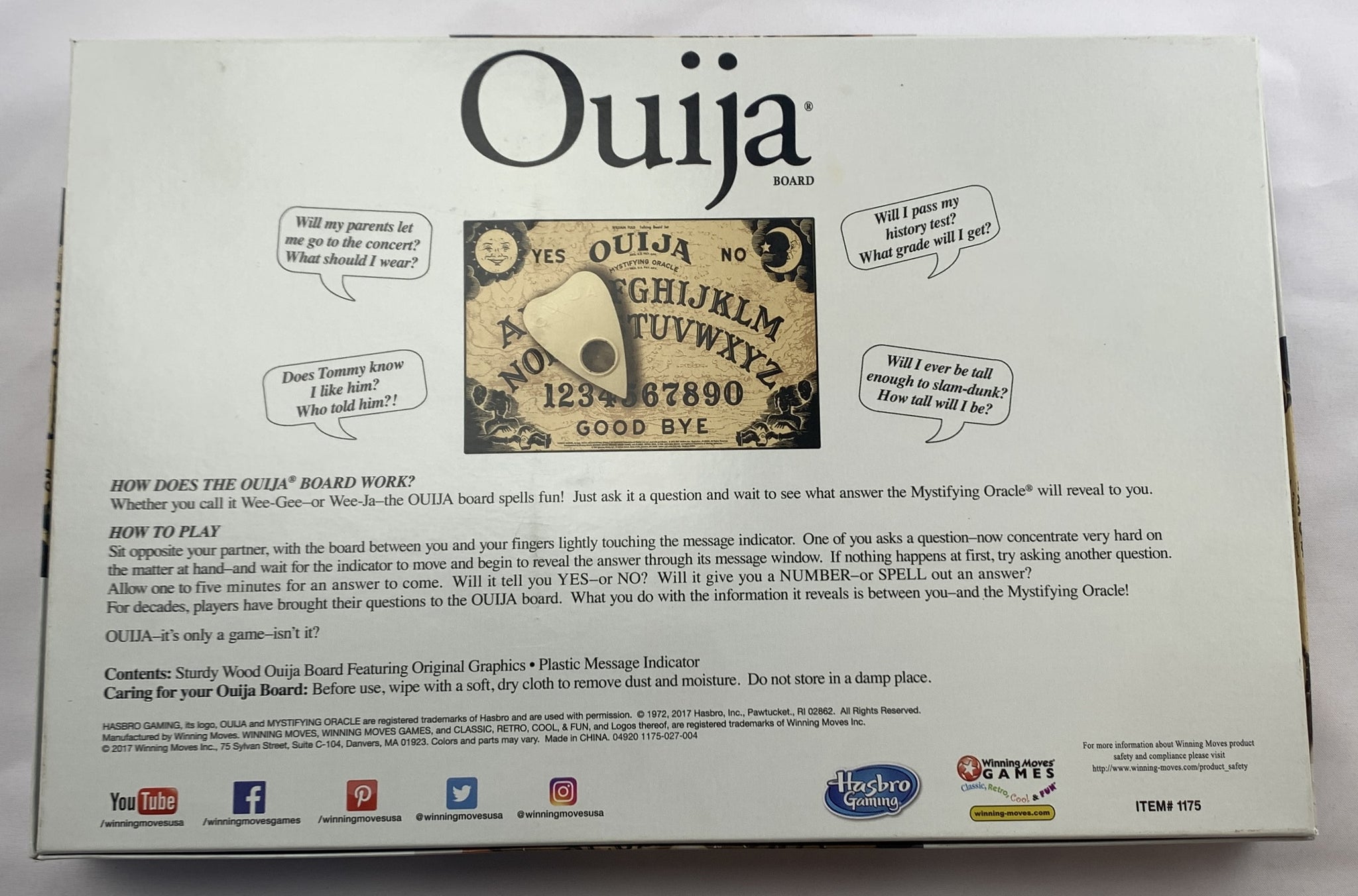 Ouija Board William Fuld - 2016 - Hasbro - Great Condition | Mandi's ...