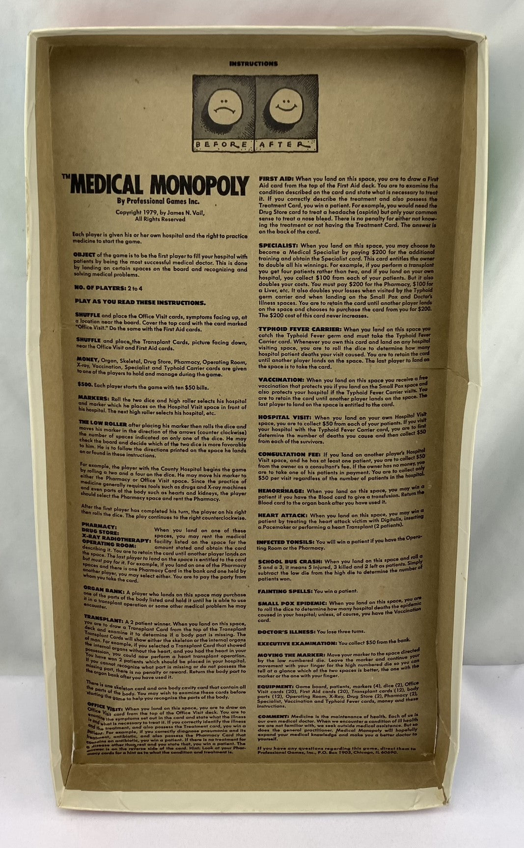 Medical Monopoly Board Game - 1979 - Good Condition | Mandi's Attic Toys