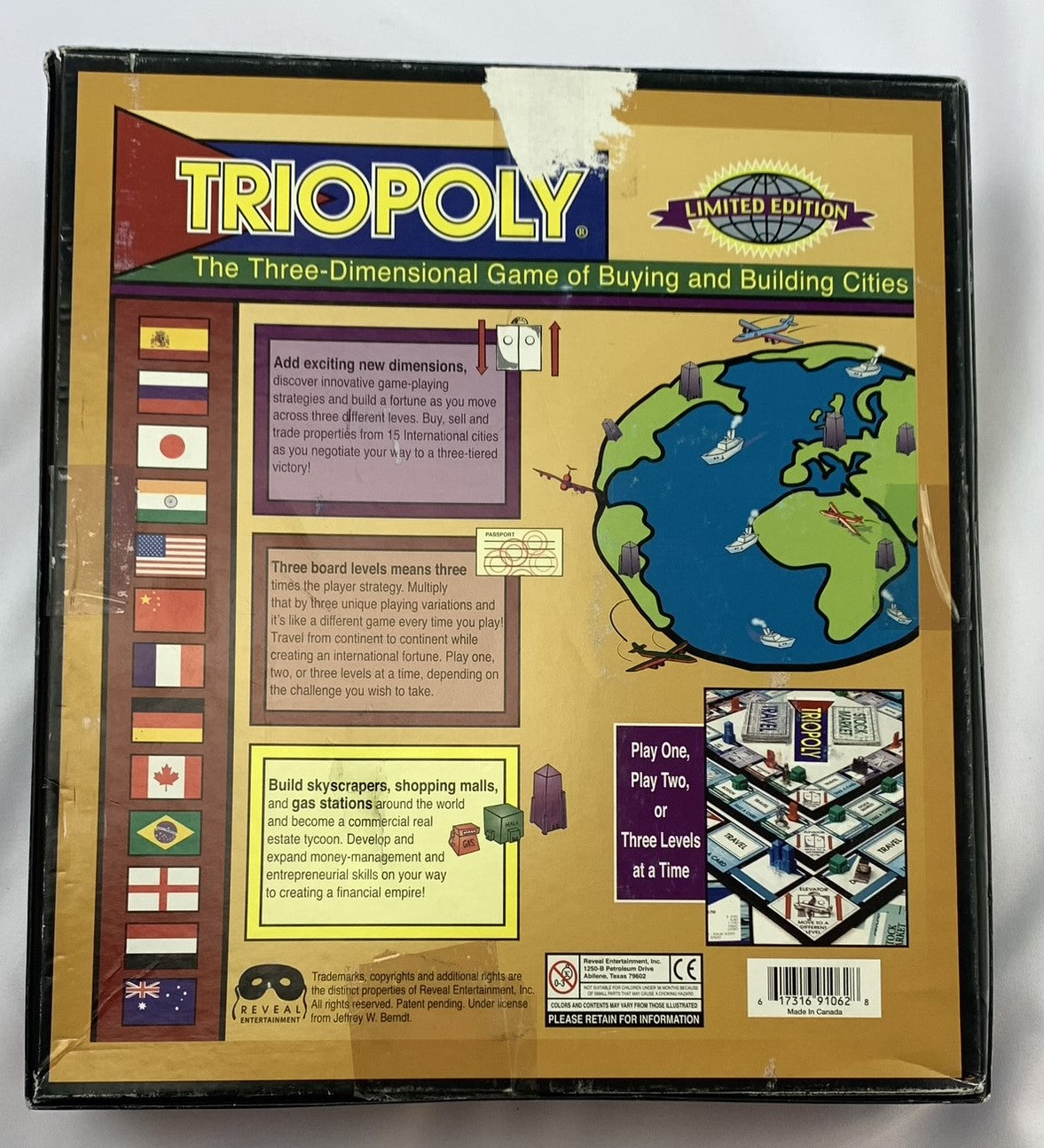 Triopoly Board Game - Reveal Entertainment - New Old Stock | Mandi's ...