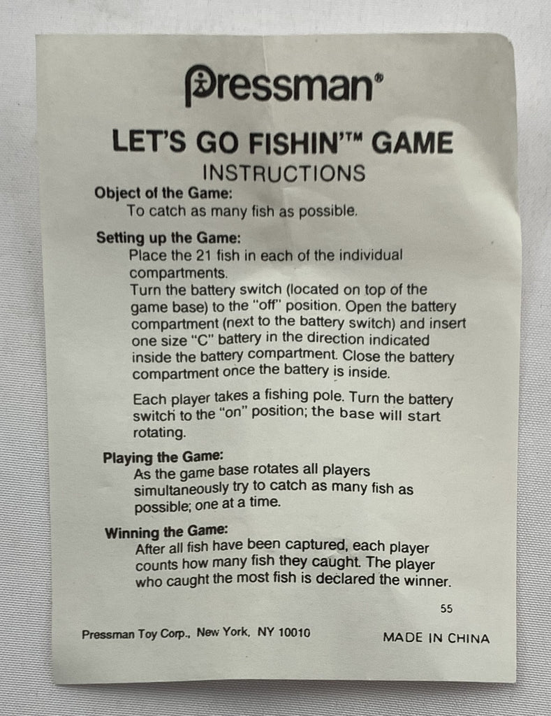 Lets Go Fishing Game - 1987 - Pressman - Great Condition | Mandi's ...