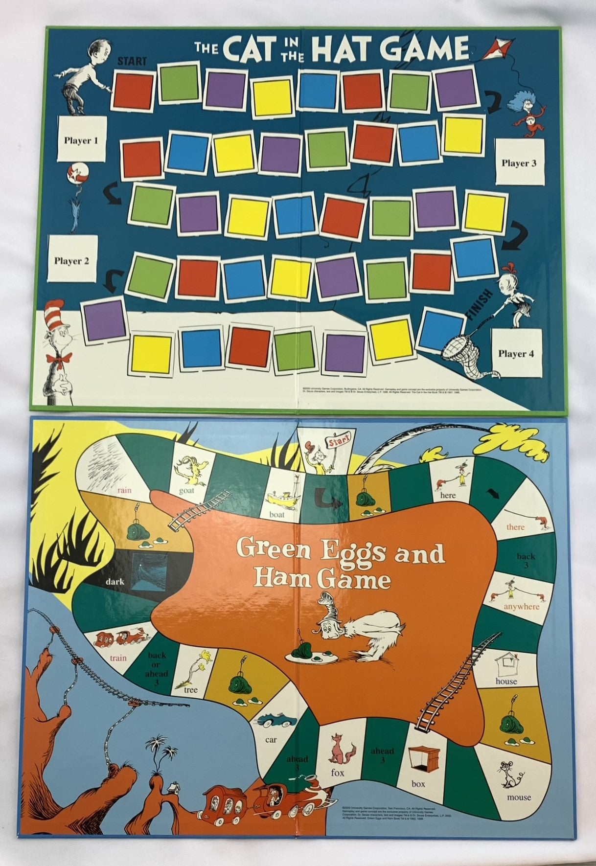 Dr. Seuss 4 Game Treasury Cat in the Hat, Green Eggs and Ham, One Fish ...
