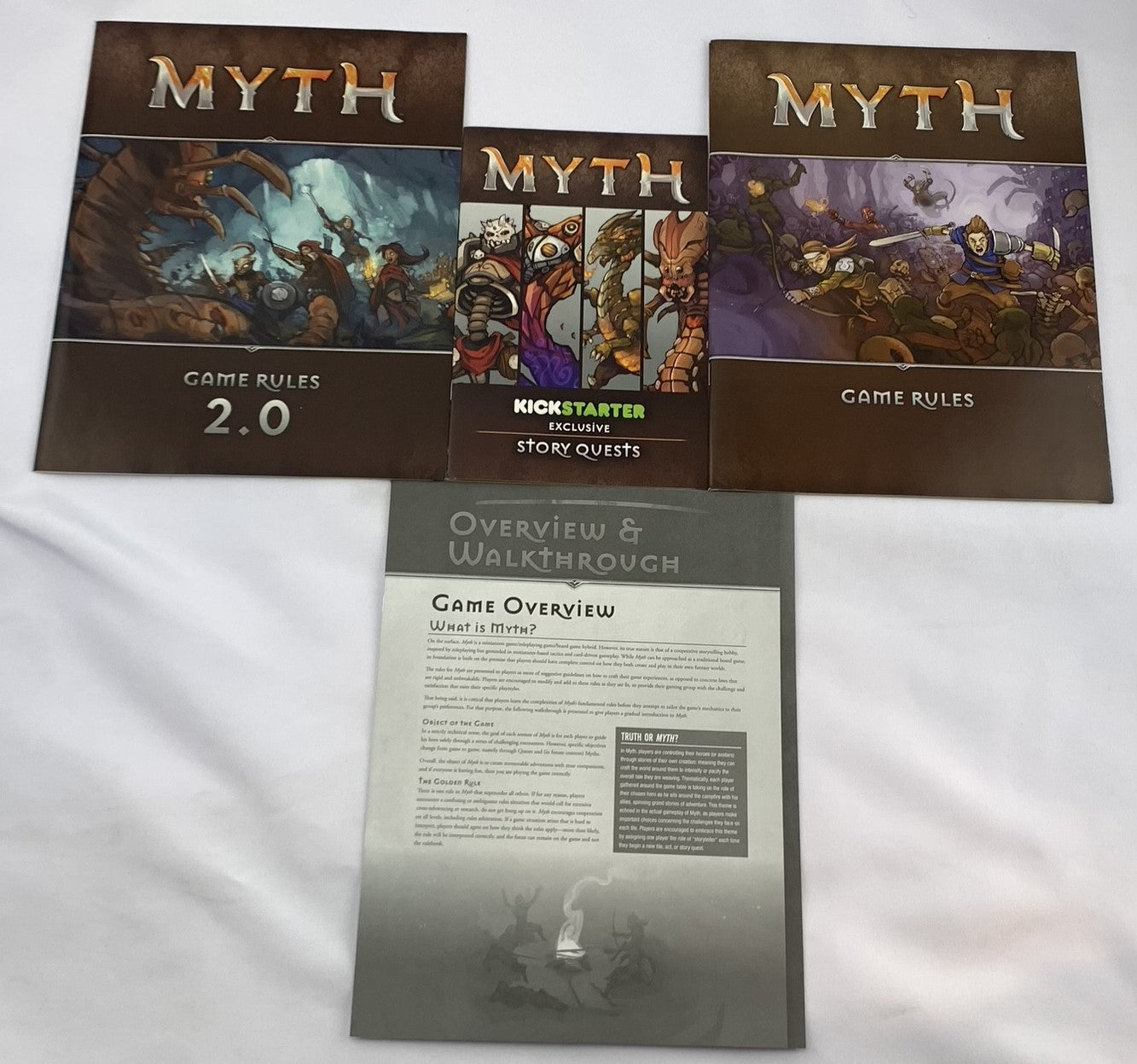 Myth Board Game Kickstarter w/Expansion, Many Extras - 2014 - Megacon ...