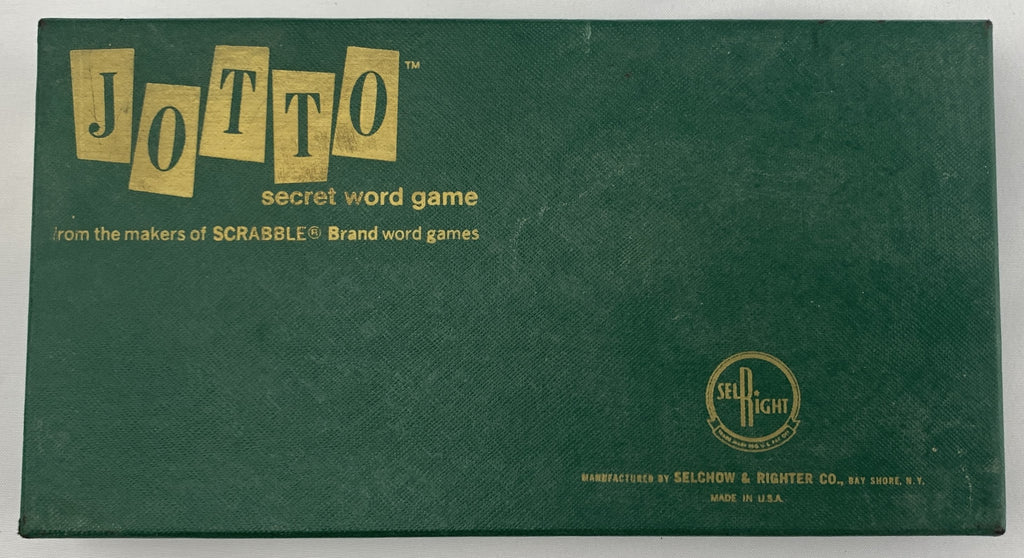 Jotto Secret Word Game - 1967 - Selchow & RIghter - Great Condition ...