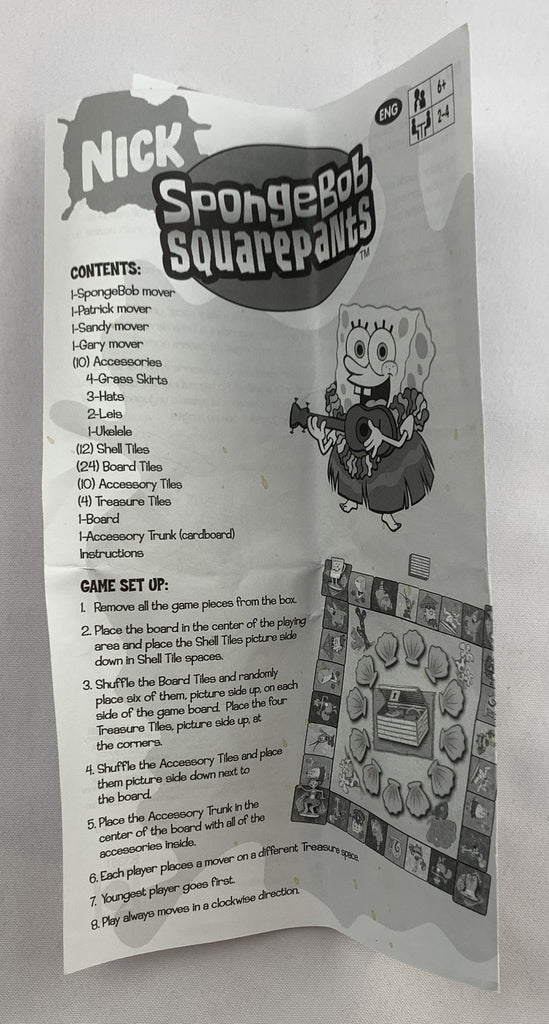 SpongeBob SquarePants Bikini Bottom Beach Party Game - 2004 - Mattel ...