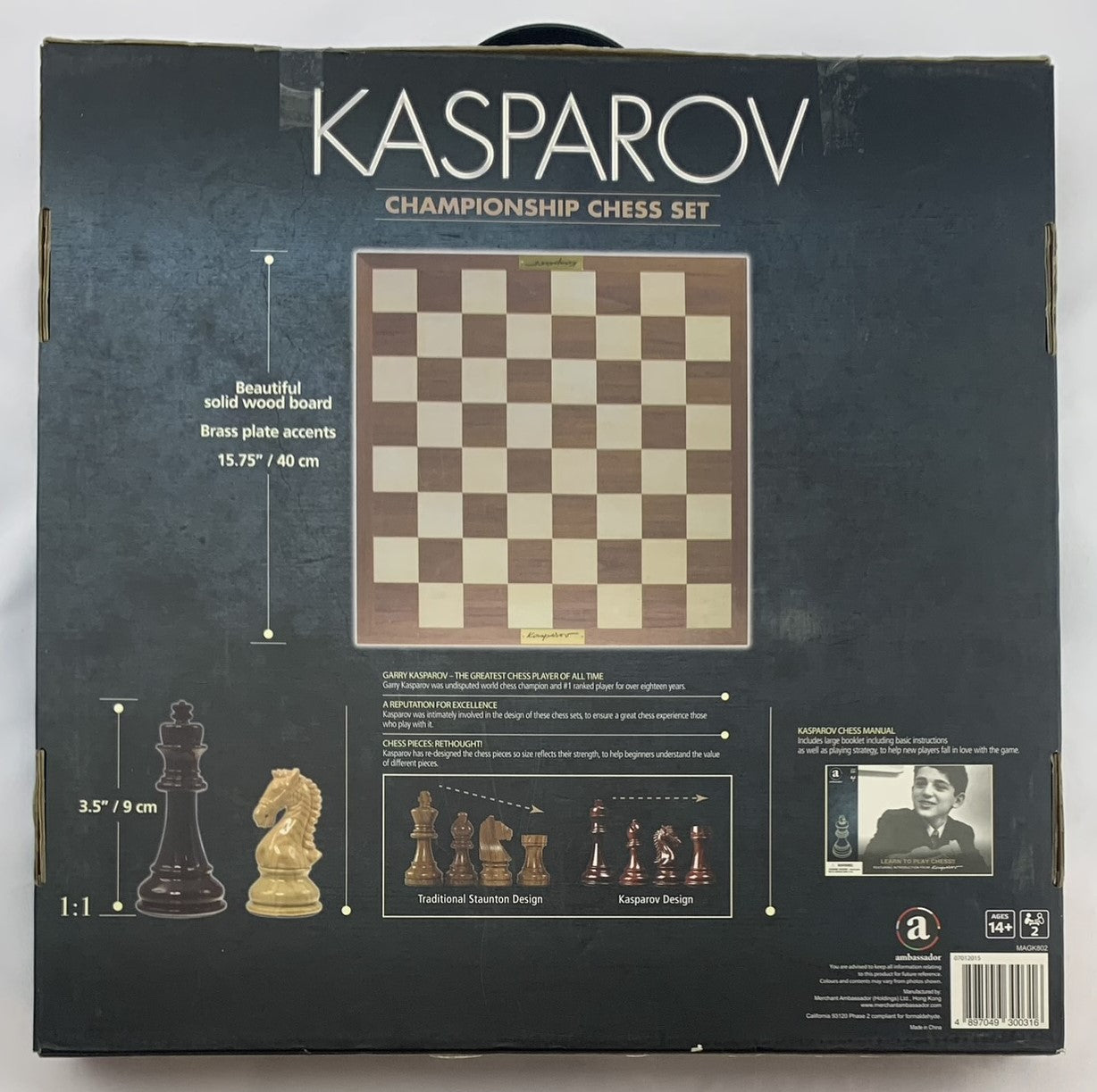 Kasparov Championship Chess Set - New | Mandi's Attic Toys Kasparov Championship Chess Set - New | Mandi's Attic Toys