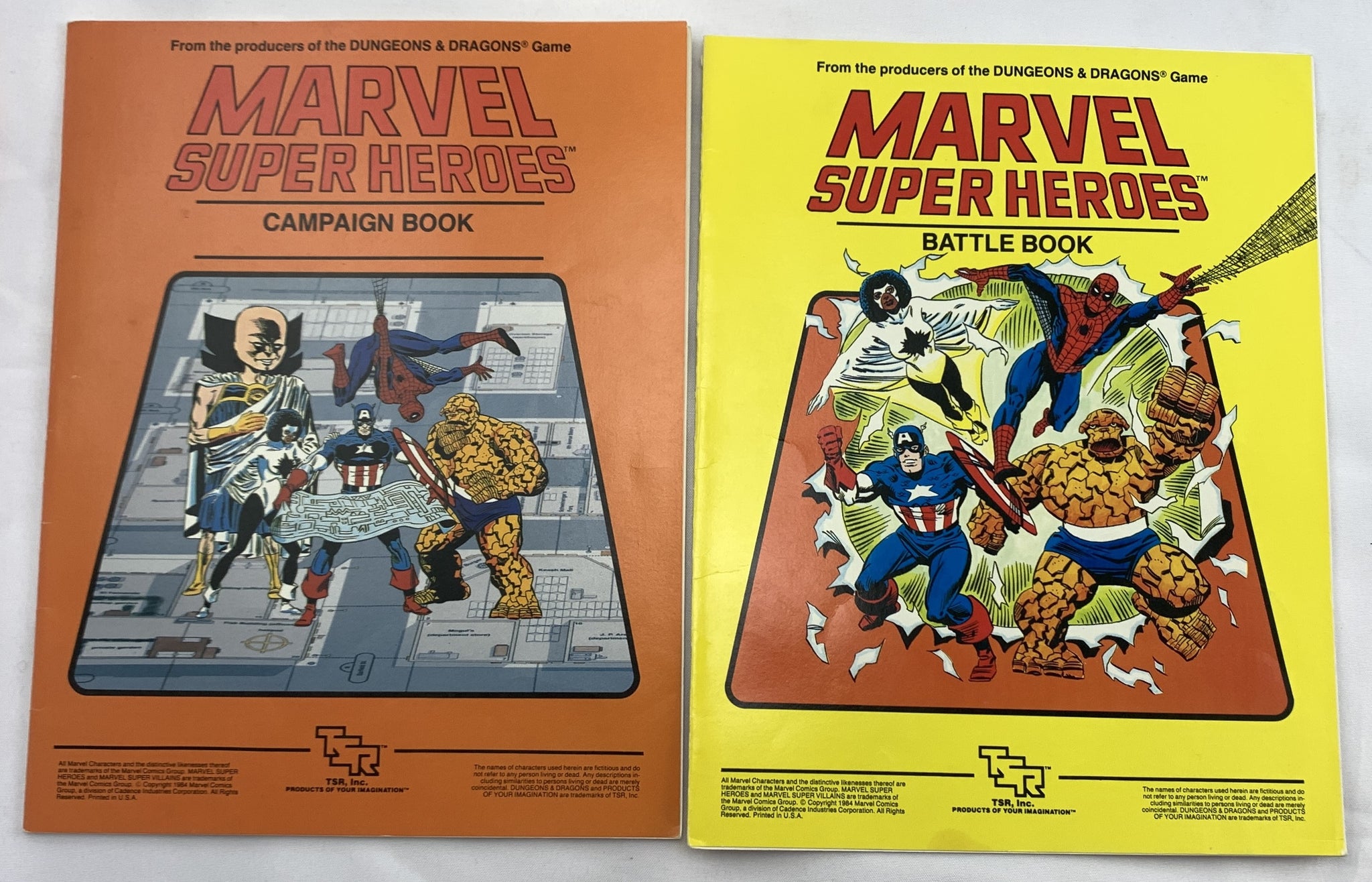 Marvel Superheroes RPG Game w/Extras - 1984 - TSR - Great Condition ...