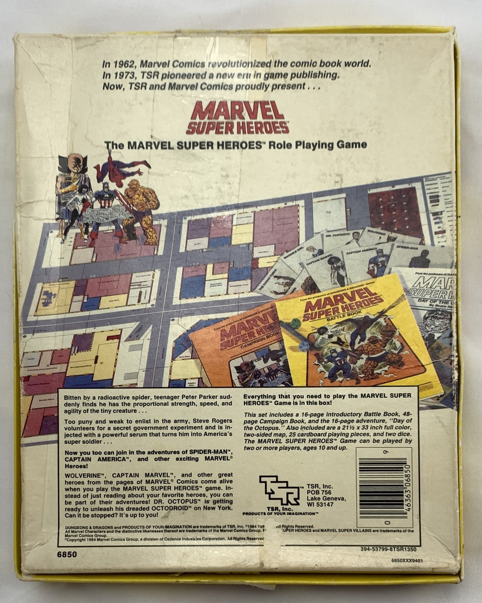 Marvel Superheroes RPG Game w/Extras - 1984 - TSR - Great Condition ...