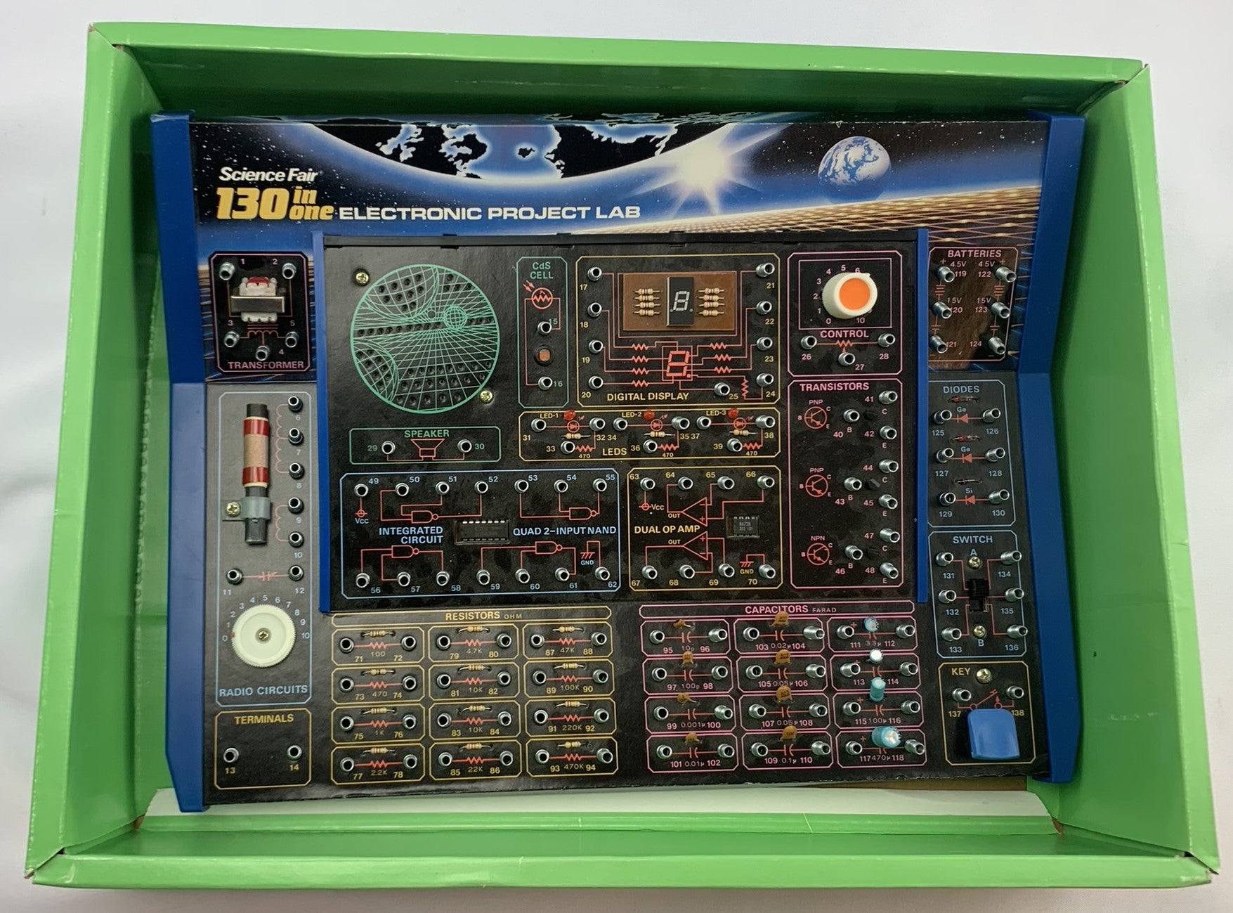 130 in One Electronic Project Kit - 1990 - Science Fair - Great Condit ...