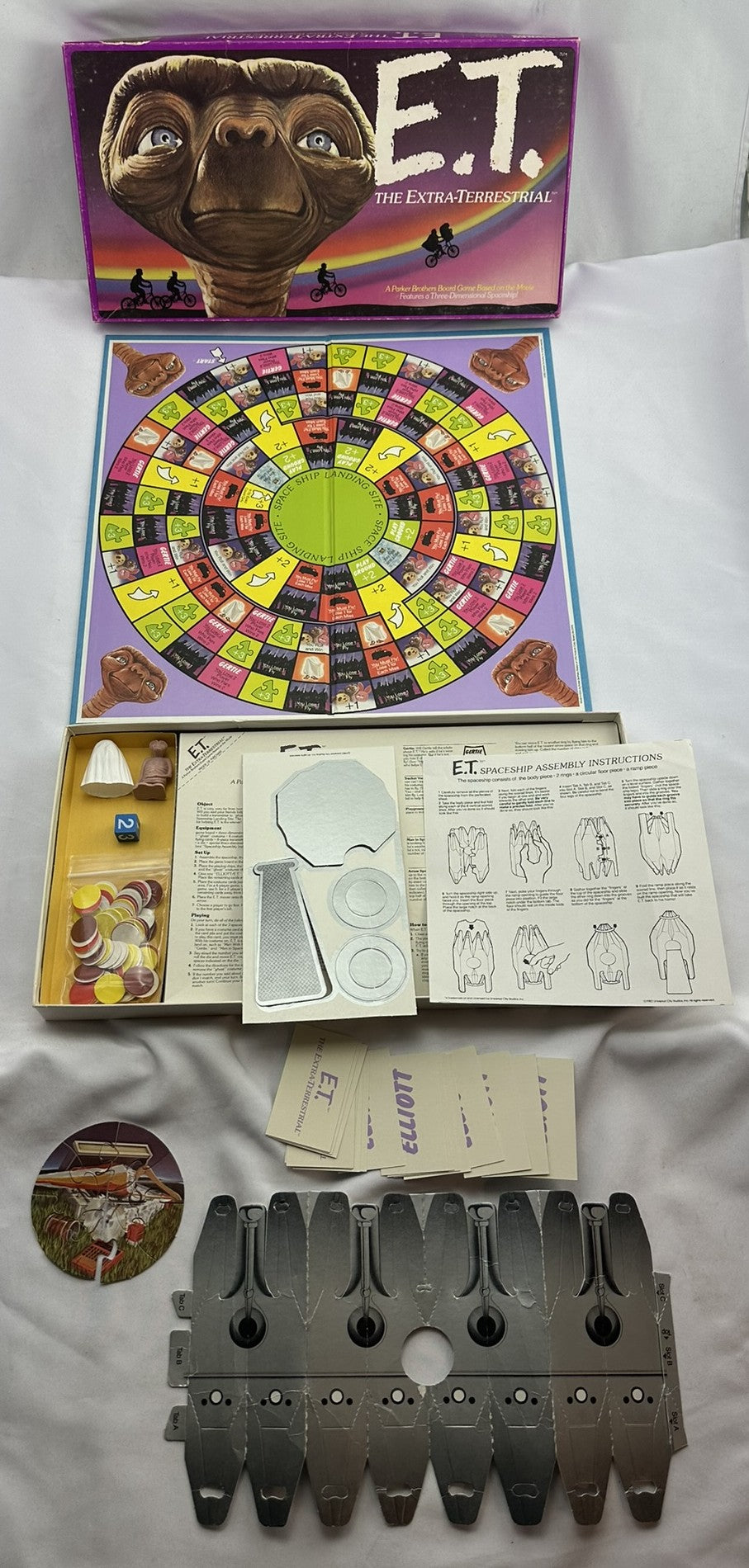 E.T. The Extra-Terrestrial Board Game - 1982 - Parker Brothers - Great ...