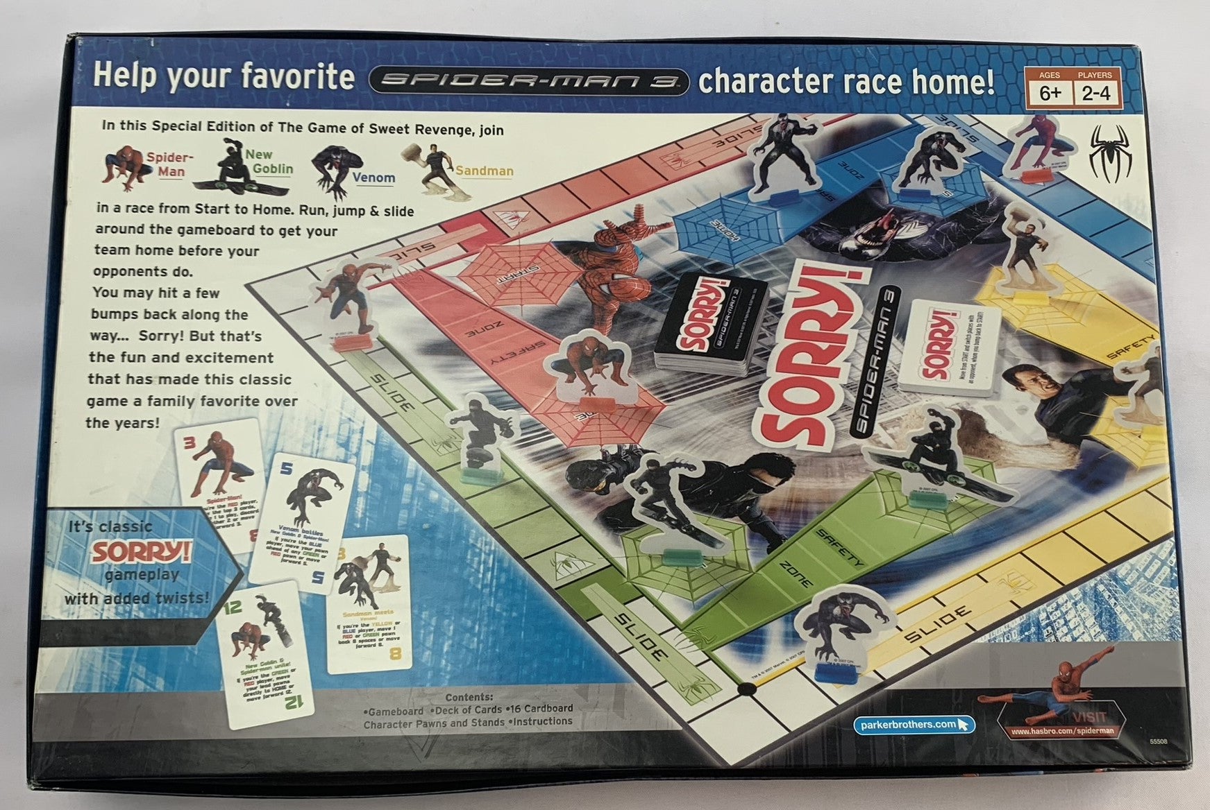 Sorry! Spider-Man Game - 2007 - Parker Brothers - Great Condition ...