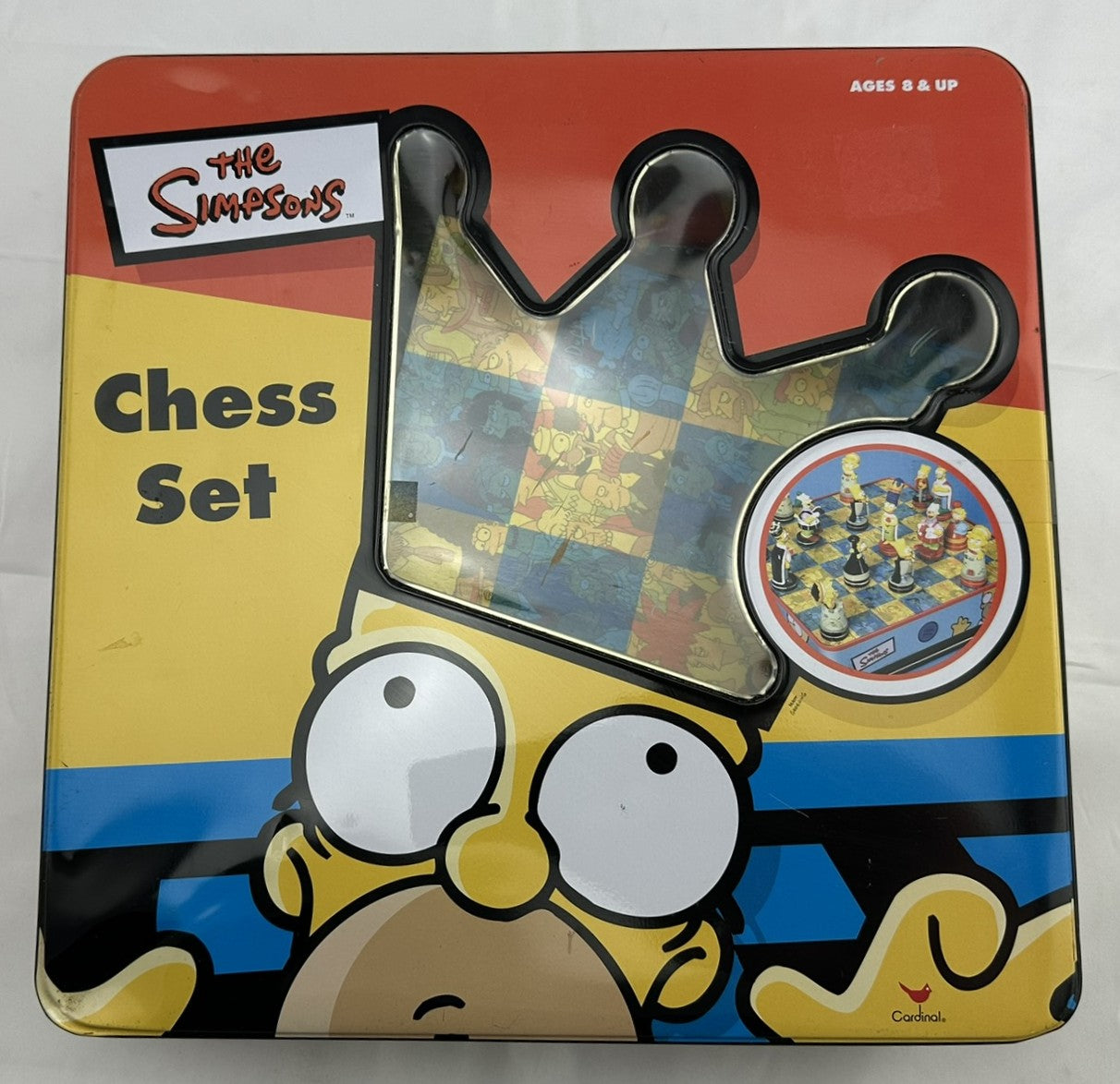 Simpsons Chess Set in Tin - 2000 - Cardinal - Great Condition | Mandi's ...