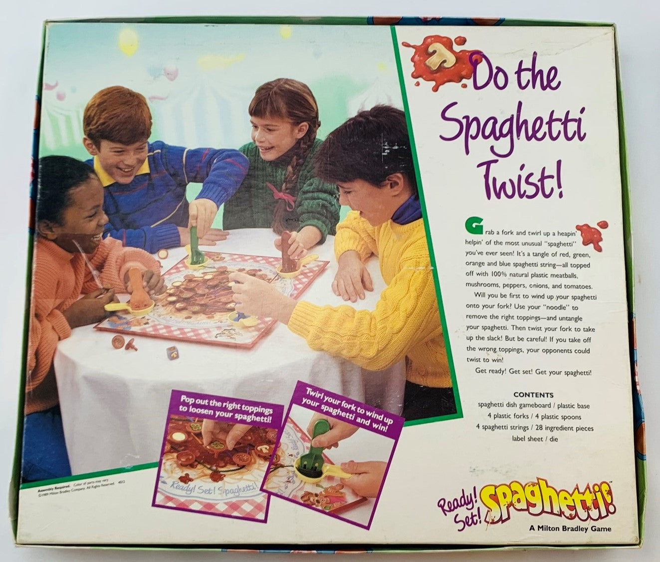 Ready! Set! Spaghetti! Game - 1989 - Milton Bradley - Great Condition ...