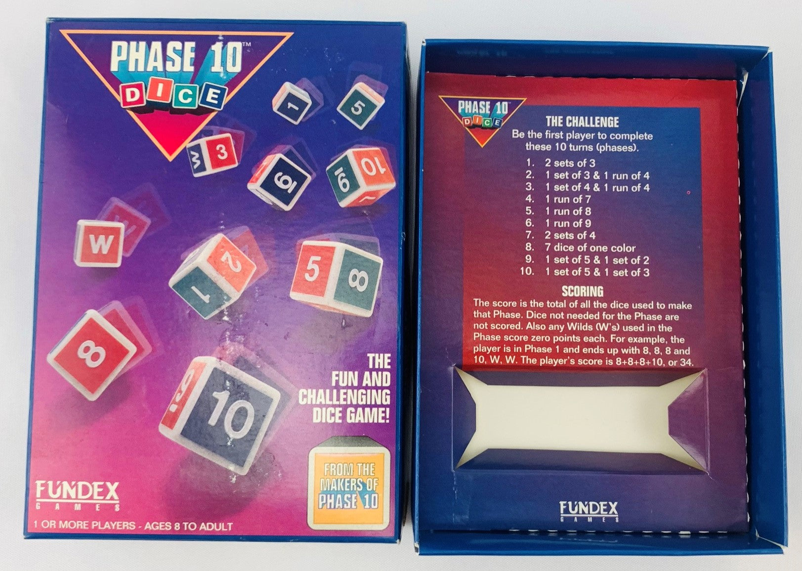 Phase 10 Dice Game - 1993 - Fundex - Great Condition | Mandi's Attic Toys