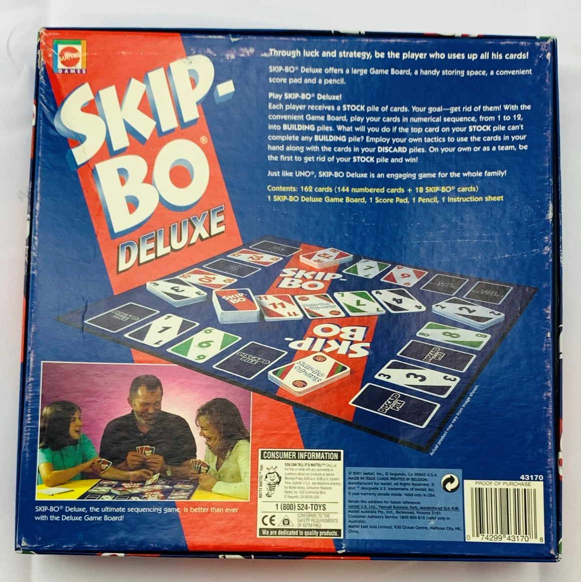 Skip-Bo Deluxe Game - 2001 - Mattel - New | Mandi's Attic Toys