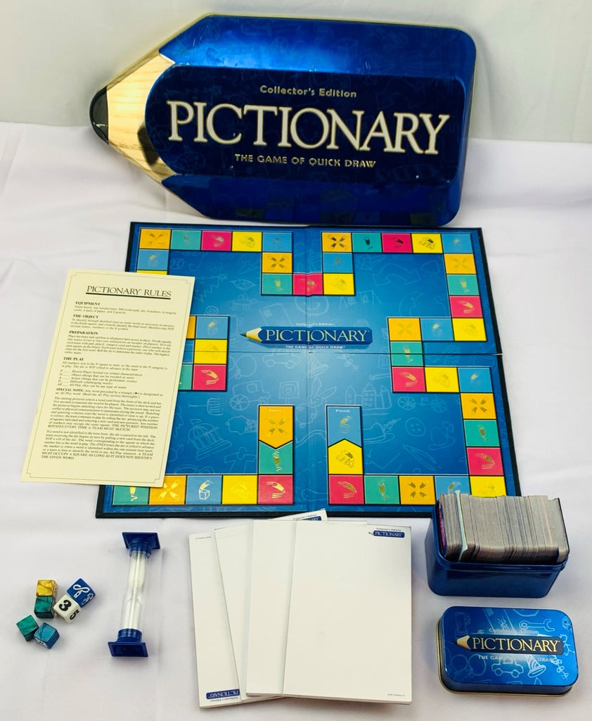 Pictionary Collectors Edition in Tin - 2001 - Hasbro - Very Good Condi ...