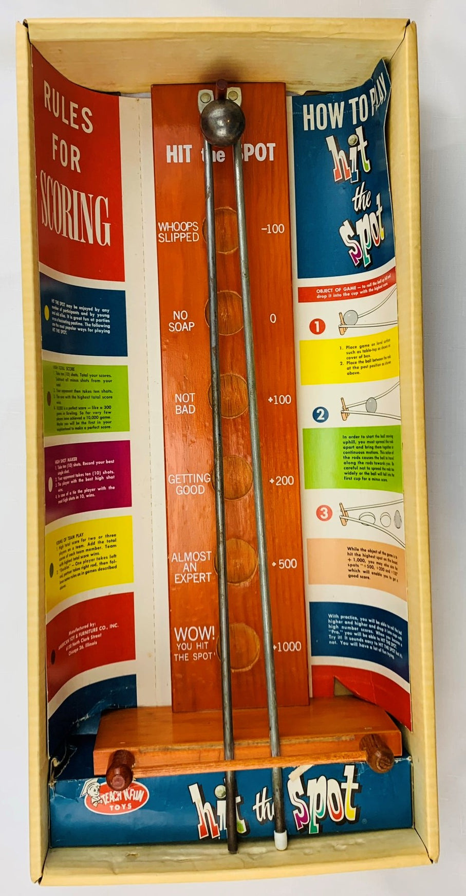 Hit the Spot Game - 1954 - ATF Toys - Great Condition