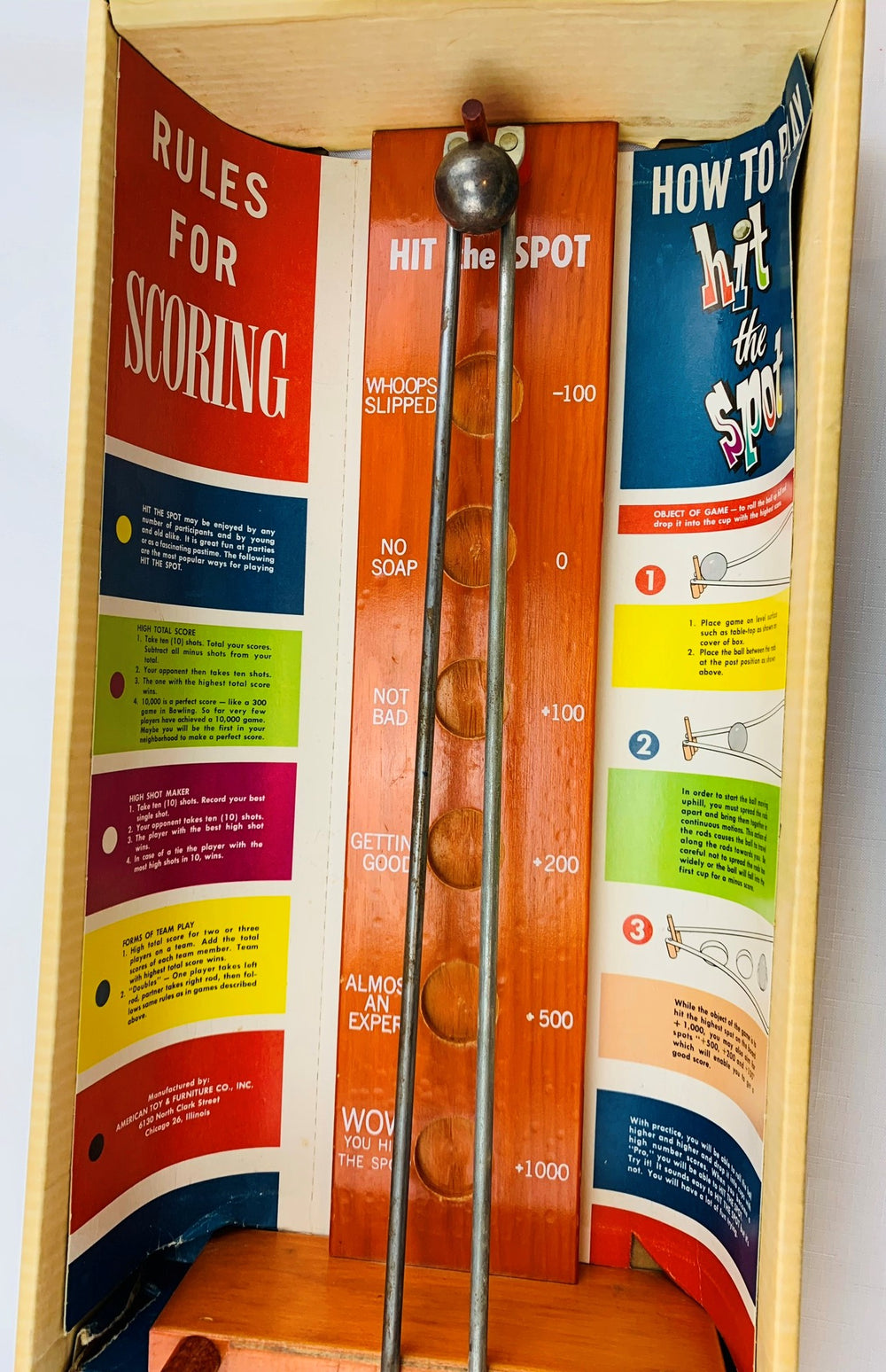 Hit the Spot Game - 1954 - ATF Toys - Great Condition