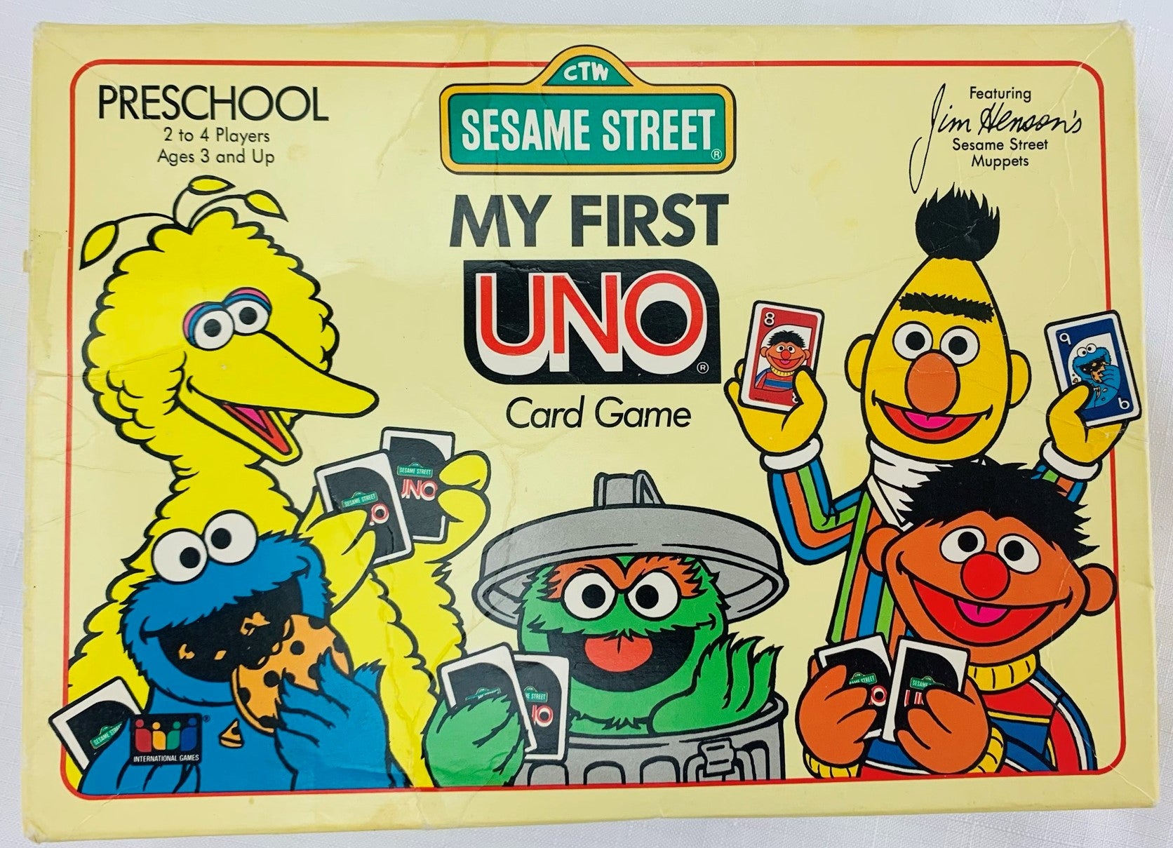 Sesame Street My First Uno Game - 1989 - Mattel - Great Condition ...