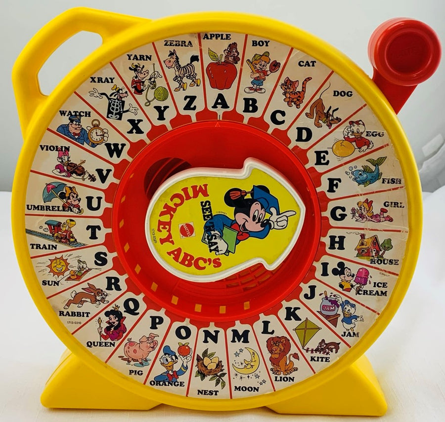 See N Say See and Say Mickey's ABC's - 1989 - Mattel - Working/Clean ...