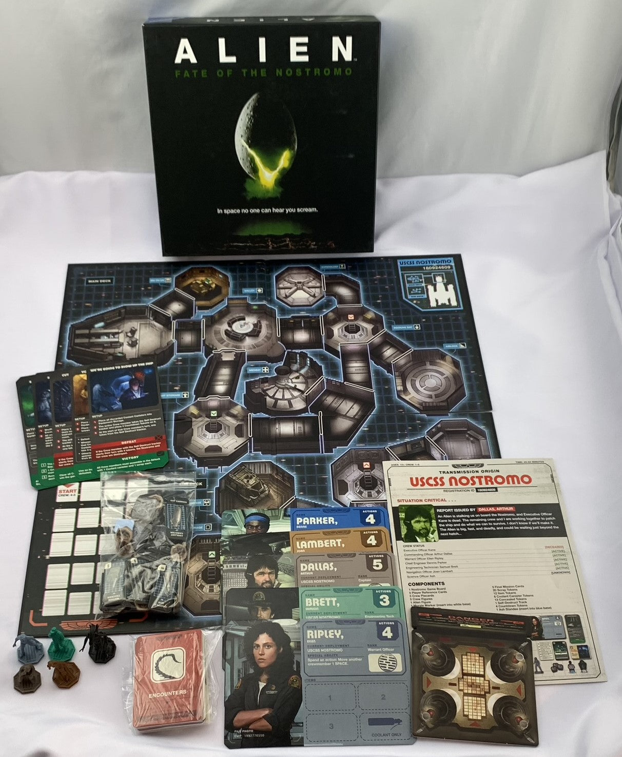 ALIEN: Fate of the Nostromo Game - 2021 - Ravensburger - Great Conditi ...