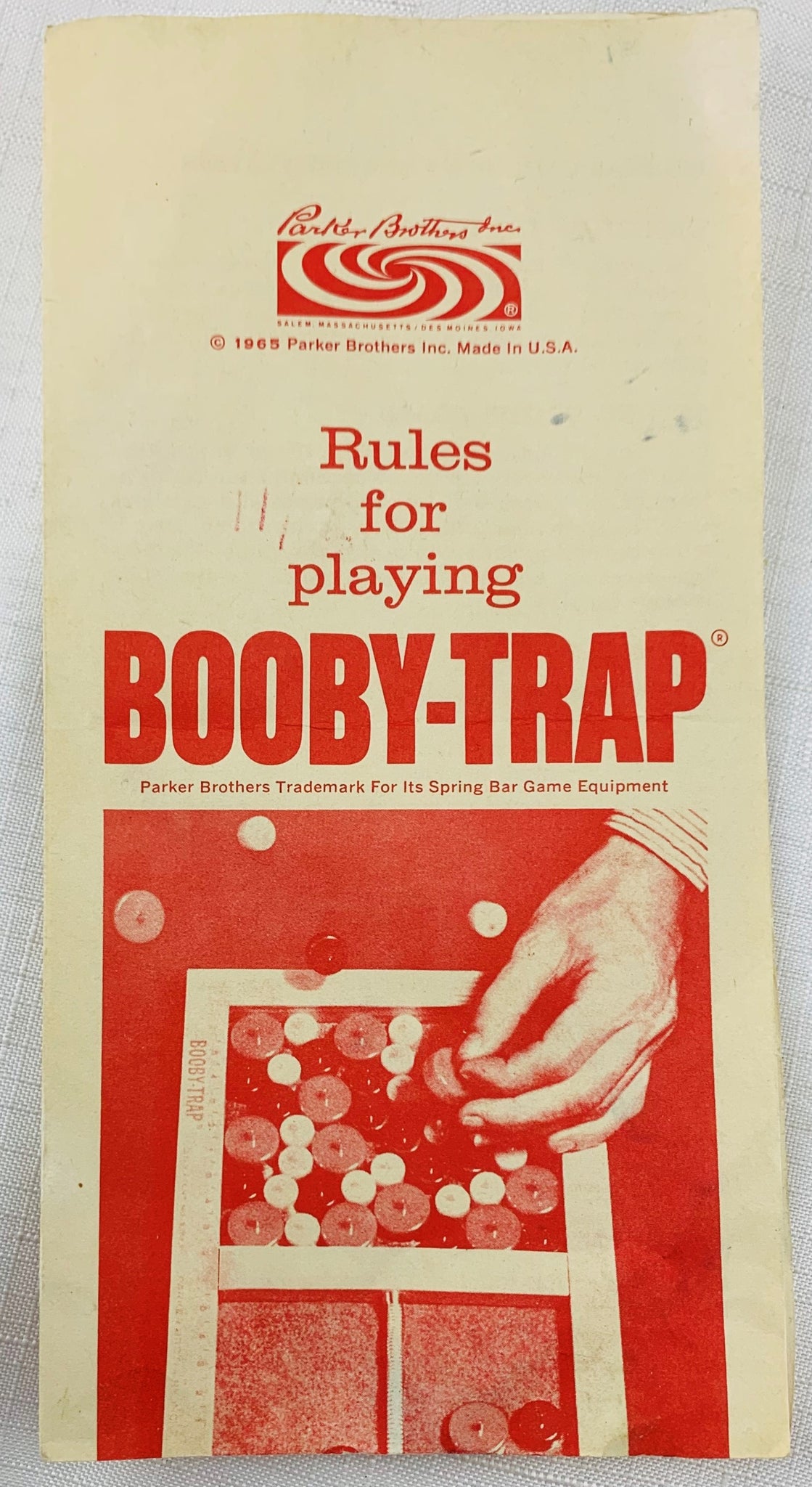 Booby Trap Game - 1965 - Parker Brothers - Great Condition | Mandi's ...