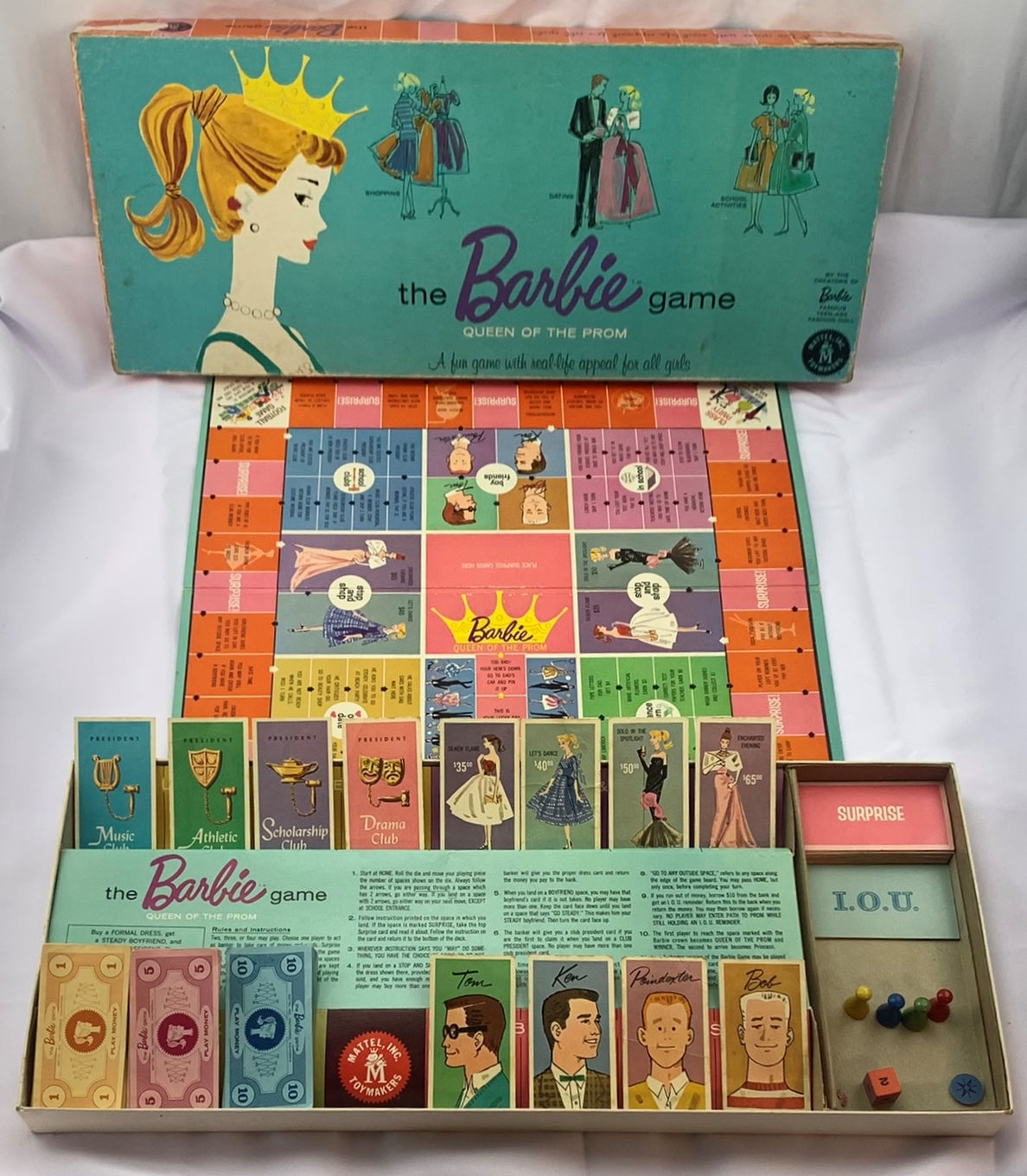 Barbie Queen of the Prom Game - 1960 - Mattel - Great Condition | Mandi ...