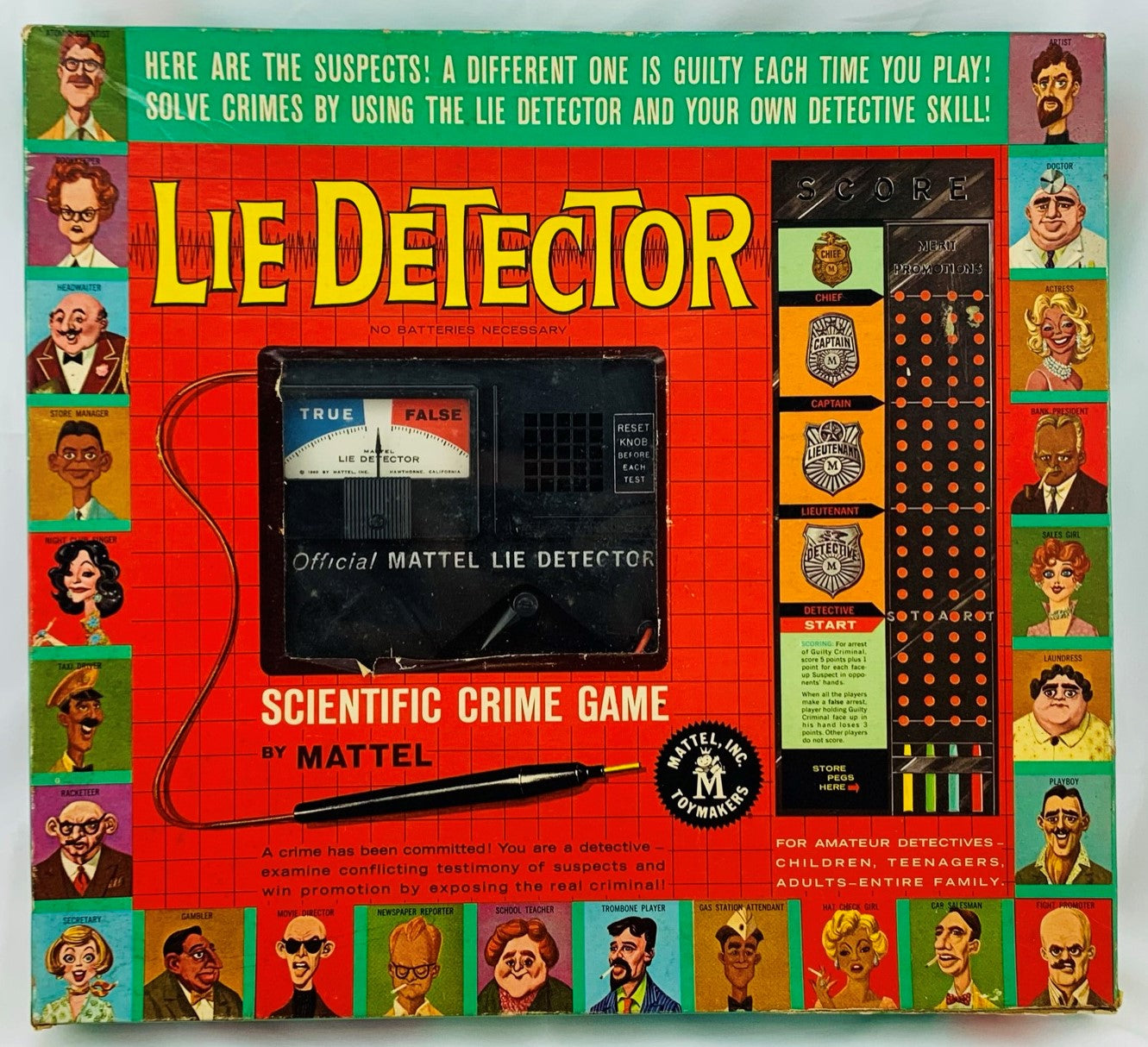 Lie Detector Game - 1960 - Mattel - Great Condition | Mandi's Attic Toys
