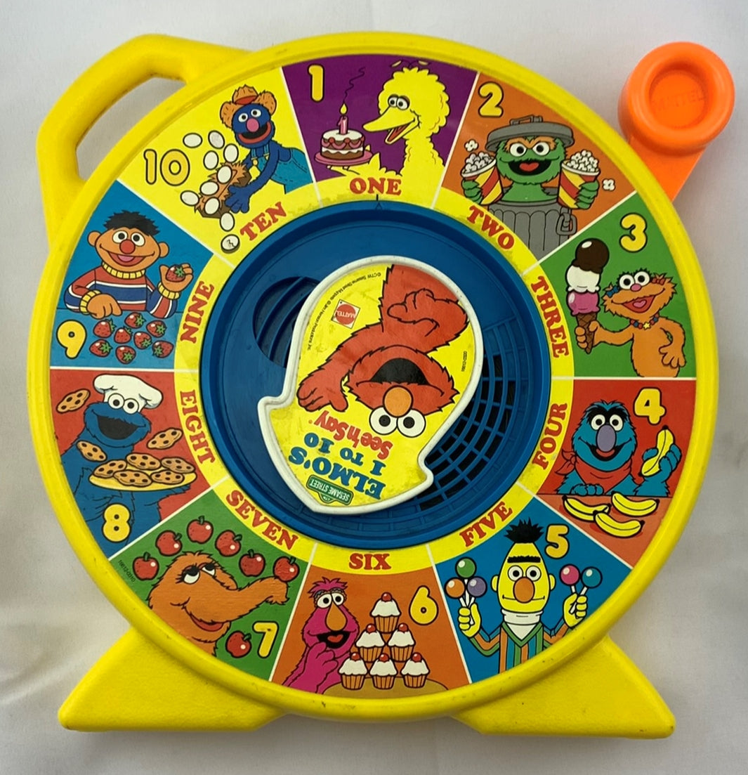 See N Say See and Say Elmo's 1 to 10 - 1989 - Mattel - Working/Clean ...