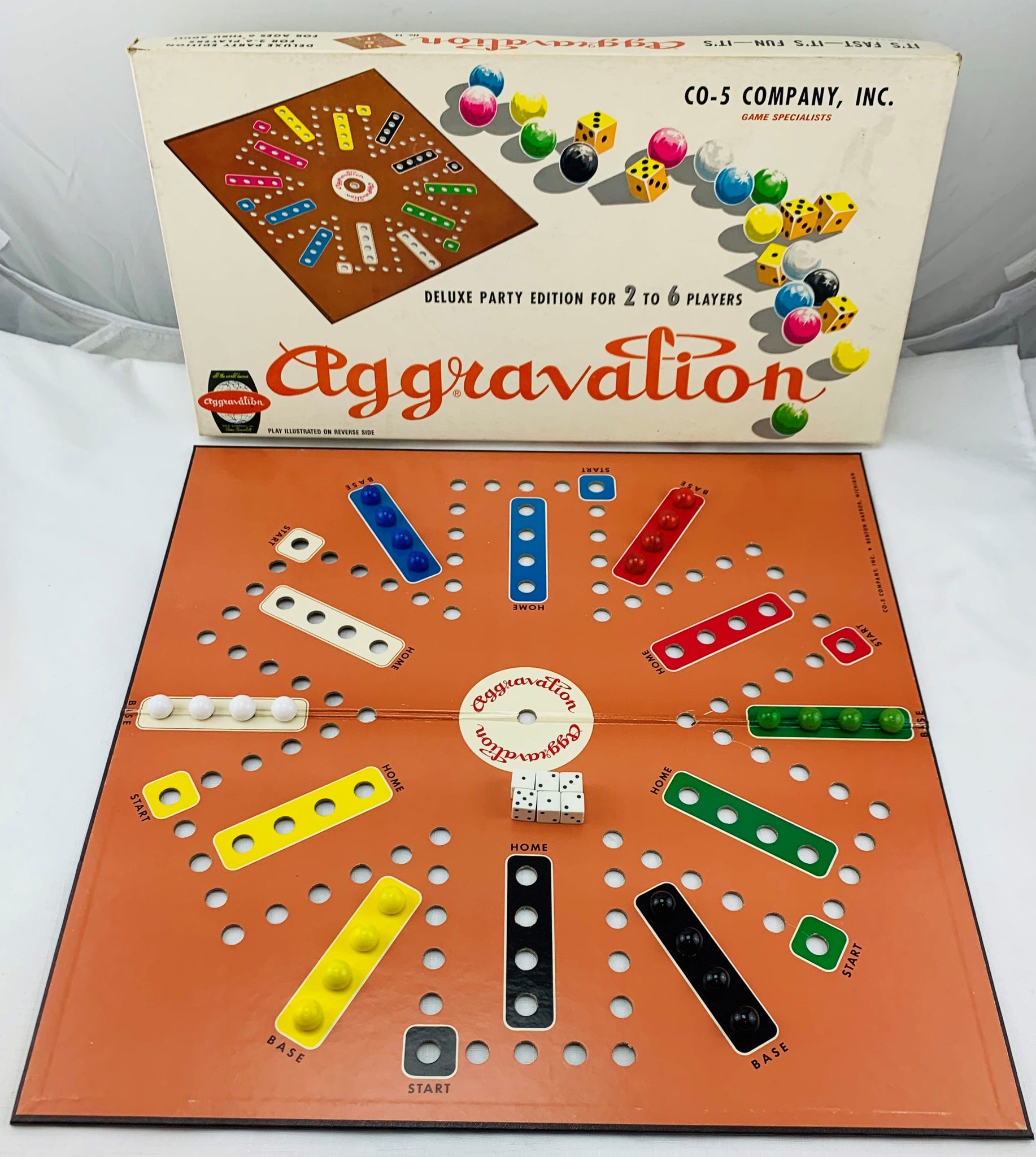 Aggravation Game Deluxe Party Edition - 1962 - CO-5 Co. - Great Condit ...