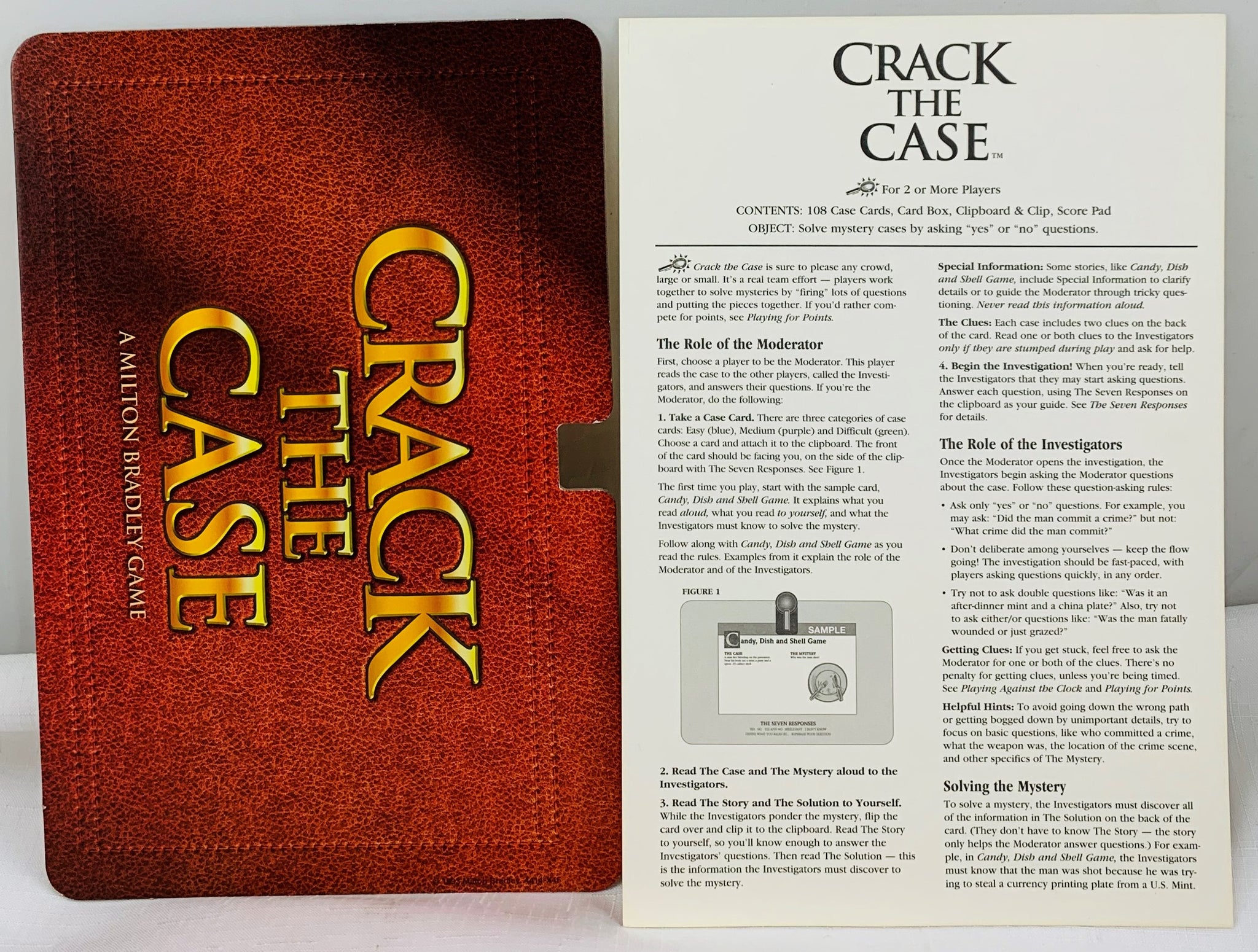 Crack the Case Game - 1993 - Milton Bradley - Great Condition | Mandi's ...