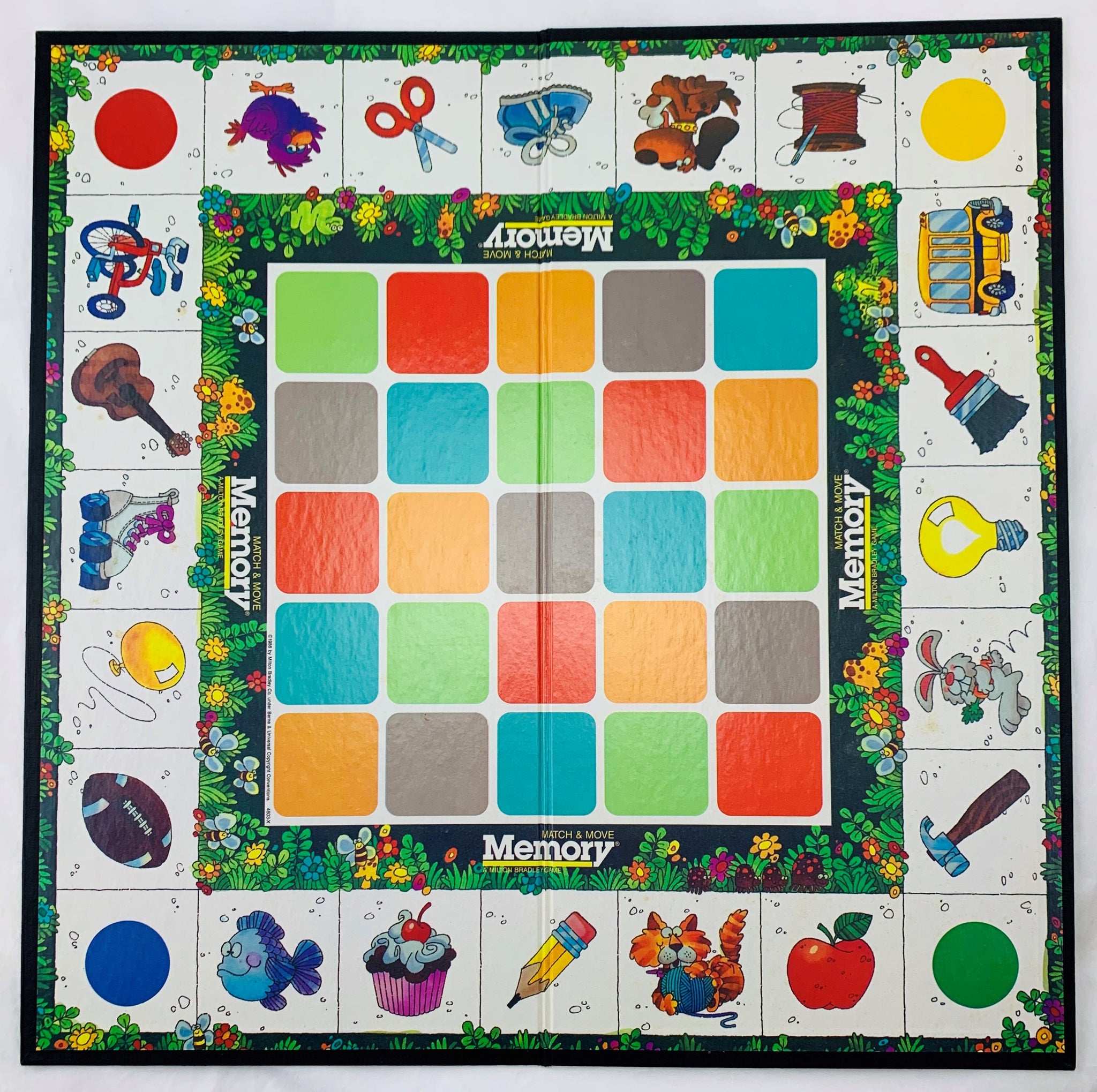 Match & Move Memory Game - 1986 - Milton Bradley - Good Condition ...